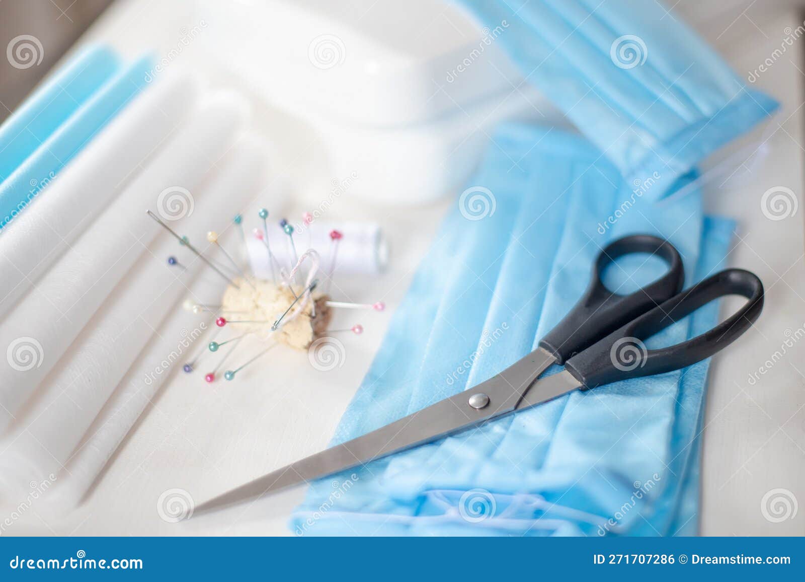 Tools for Sewing Medical Masks,scissors and Studs and Sewing Spunbond ...