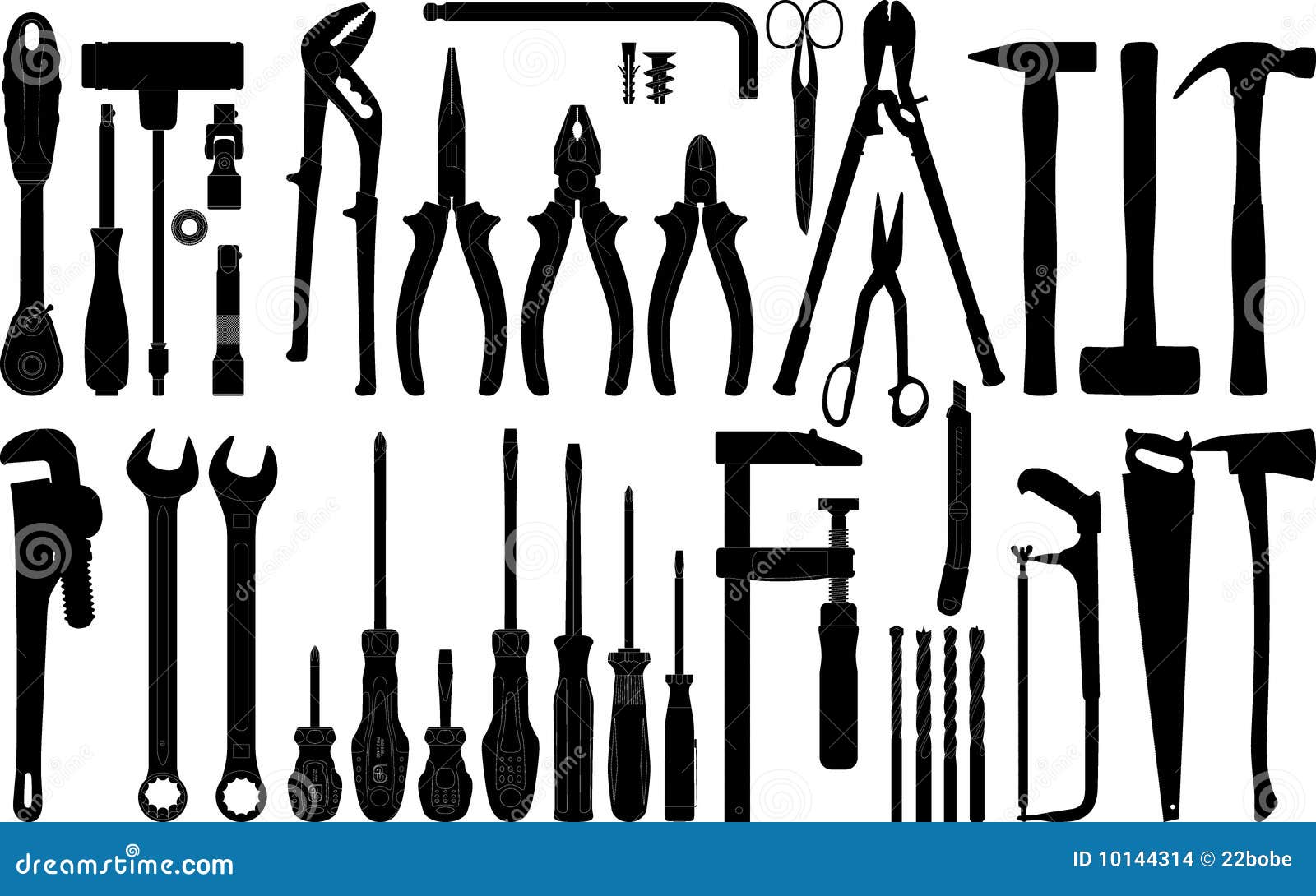 Tools Vector Silhouettes | CartoonDealer.com #39247284