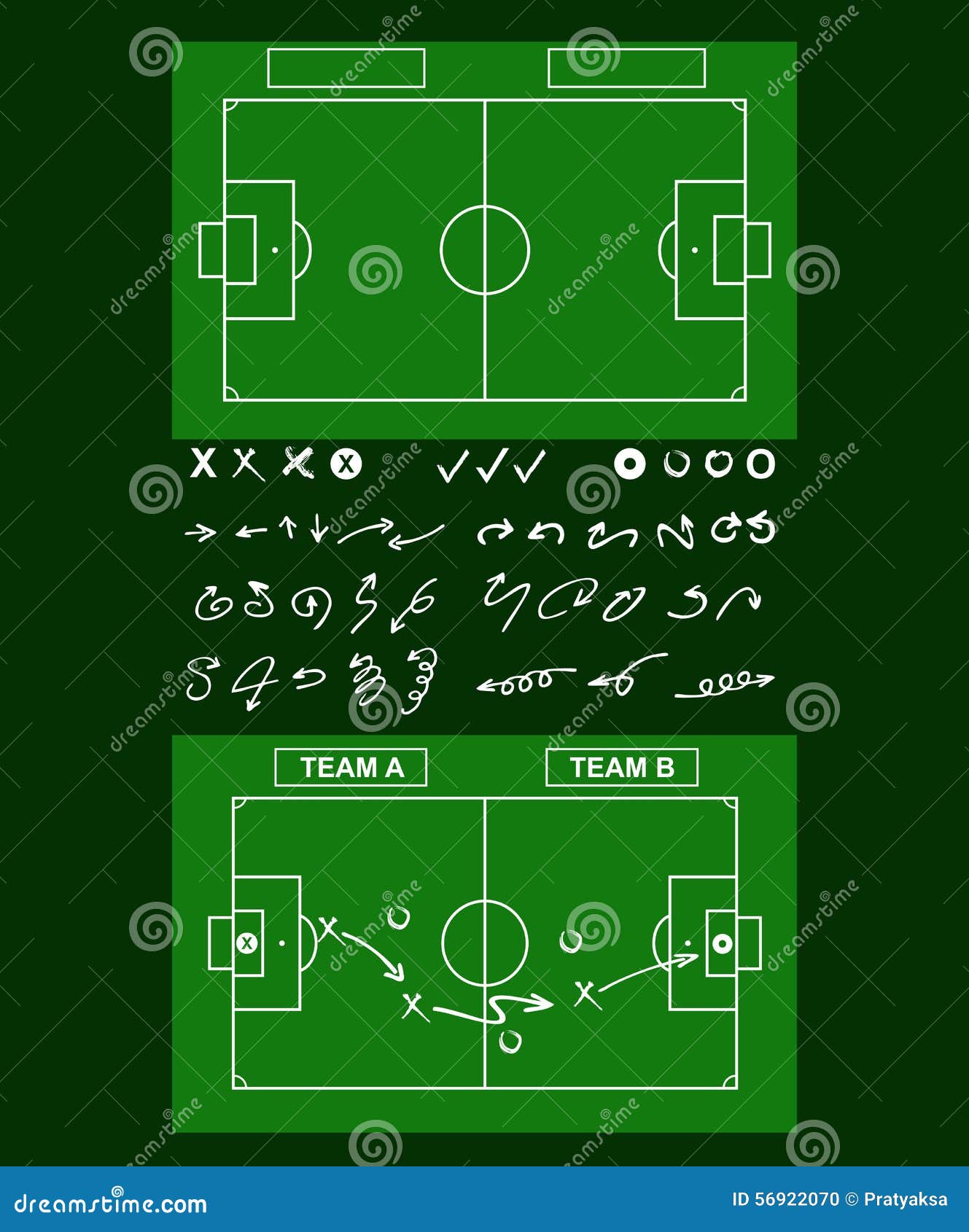 Tools of soccer tactics. stock vector. Illustration of expert - 56922070