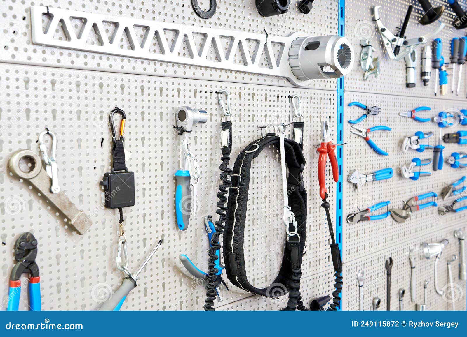 Tools on stand stock photo. Image of mechanic, instrument - 249115872