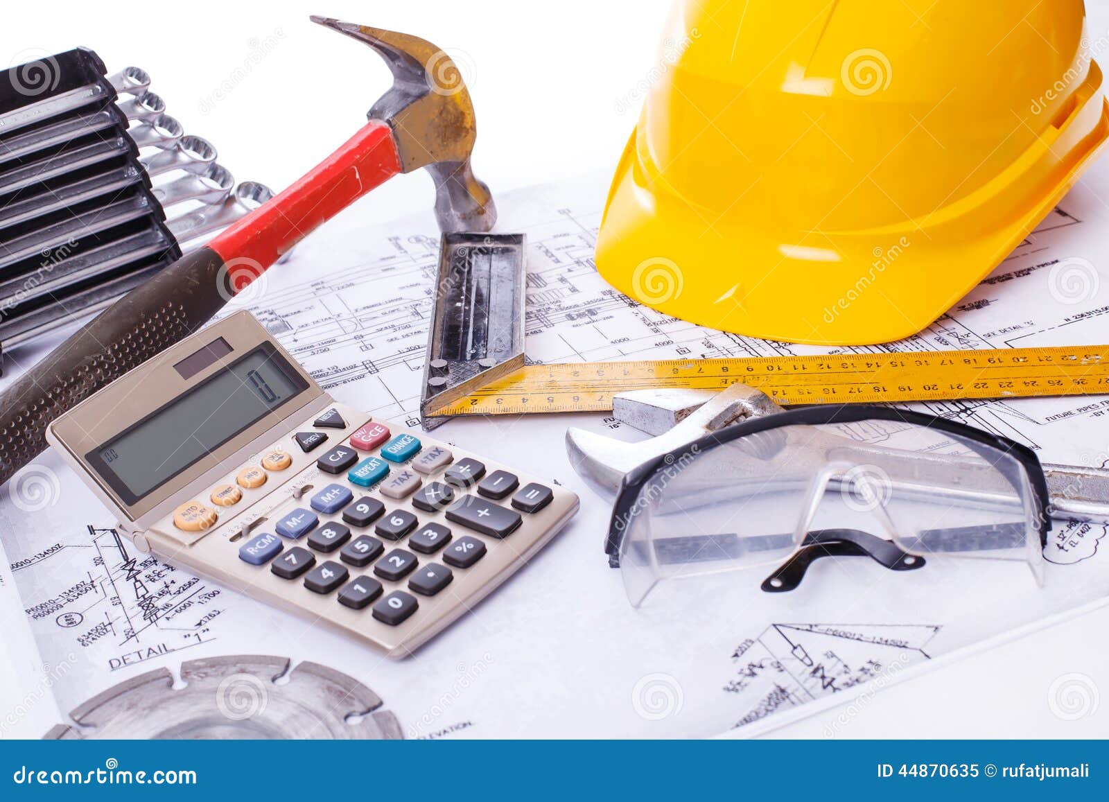 Tools on the table stock image. Image of graphics, glasses - 44870635