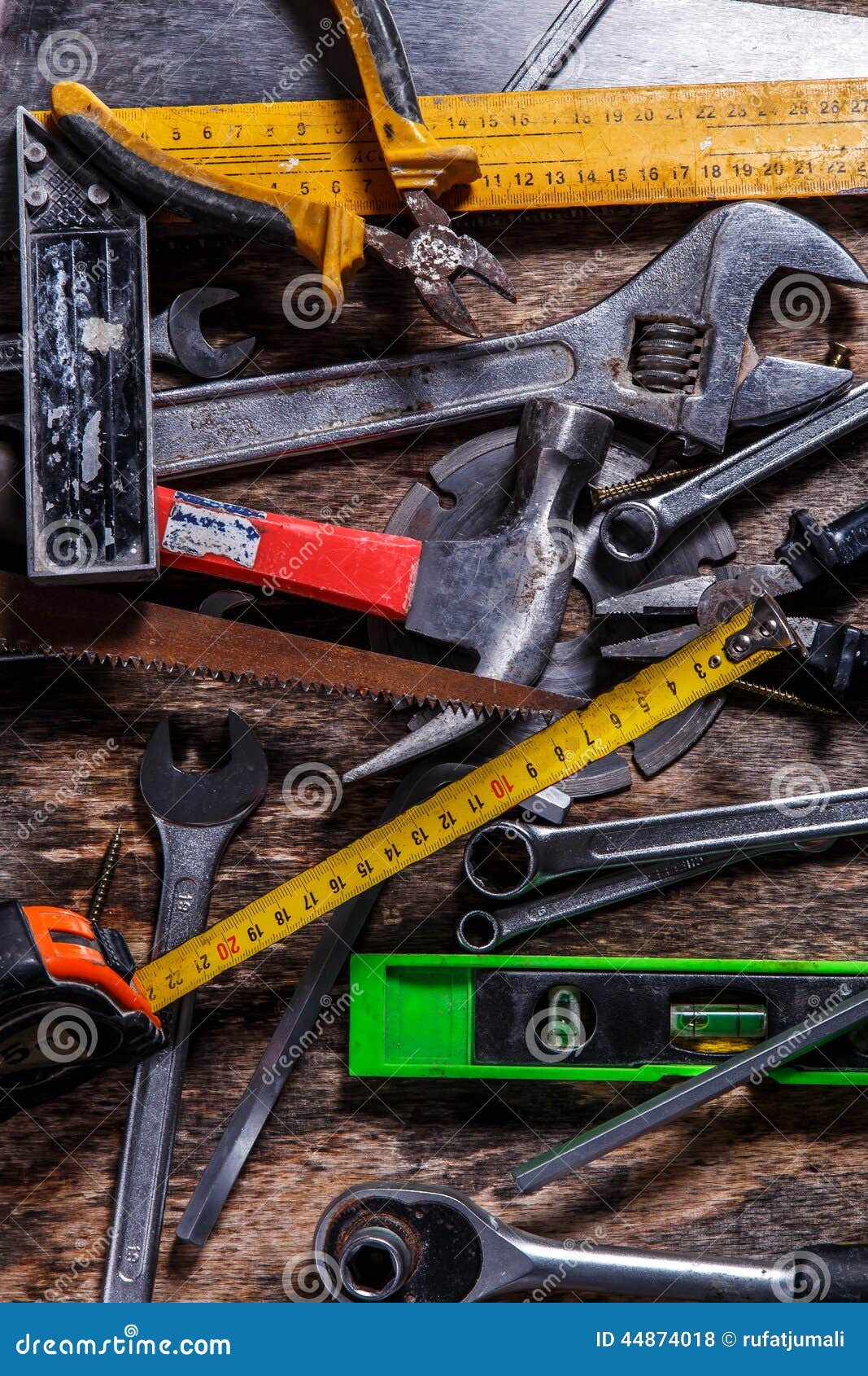 Tools on the table stock photo. Image of industry, adjustable - 44874018