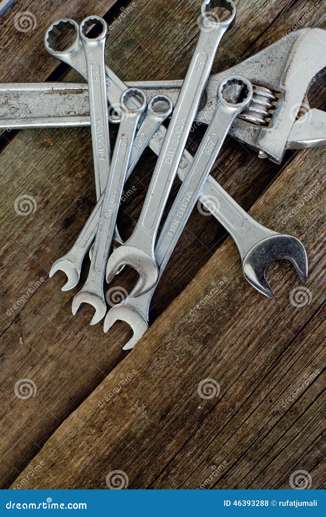Tools on the table stock photo. Image of construction - 46393288