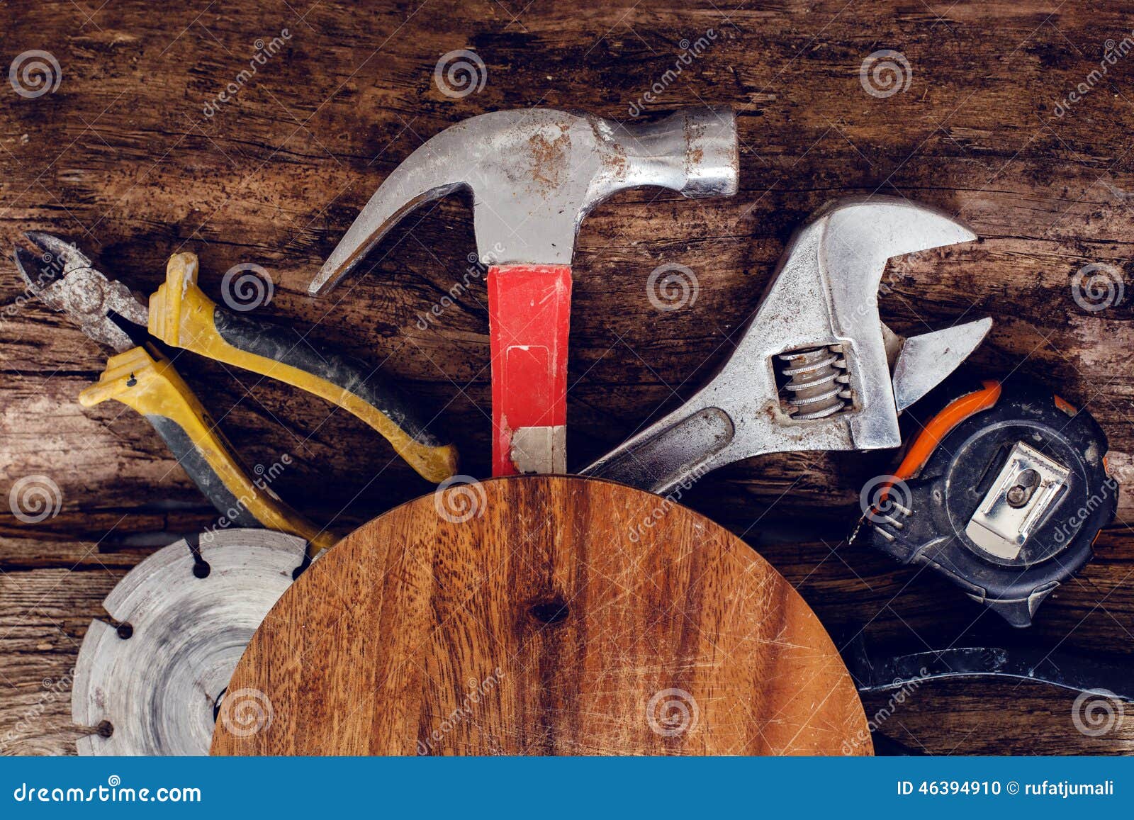 Tools on the table stock photo. Image of pliers, toolbox - 46394910