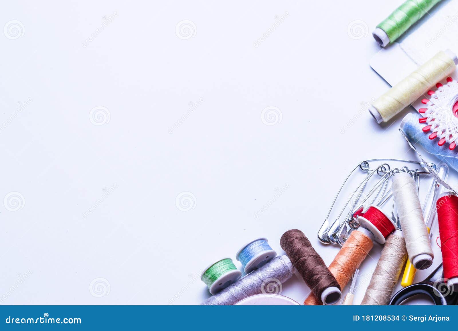 Tools for Tailor, Instruments for Practicing Sewing Stock Photo - Image ...