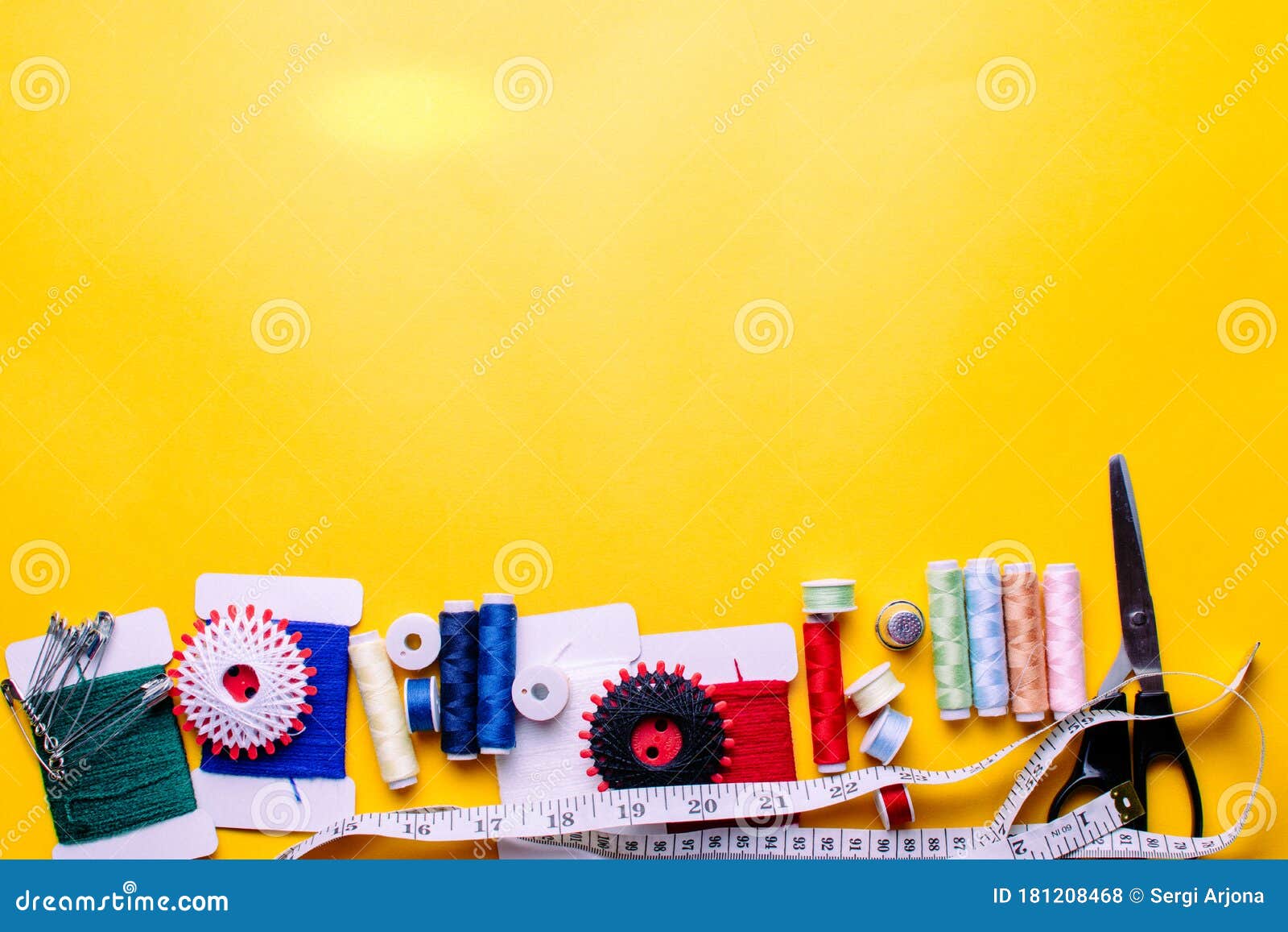 Tools for Tailor, Instruments for Practicing Sewing Stock Photo - Image ...