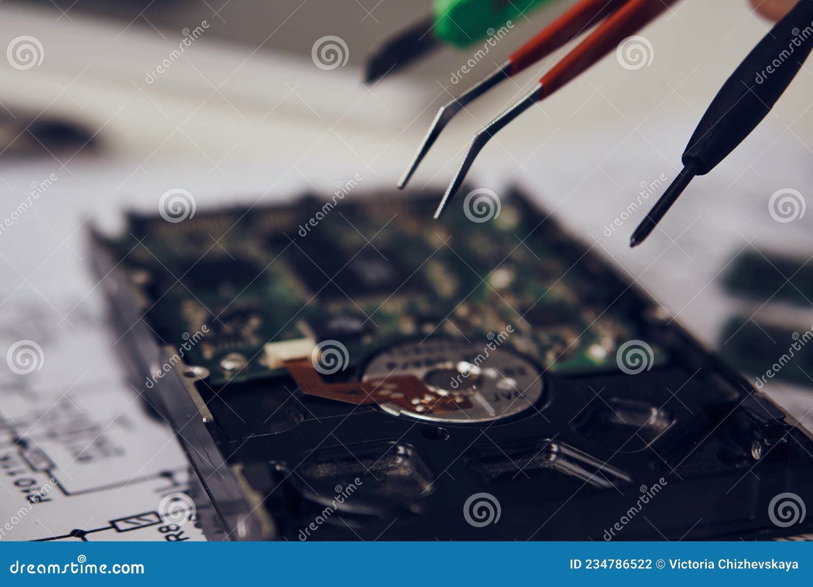 Tools Technology Electronics Repair Computer Parts Microcircuits Stock ...