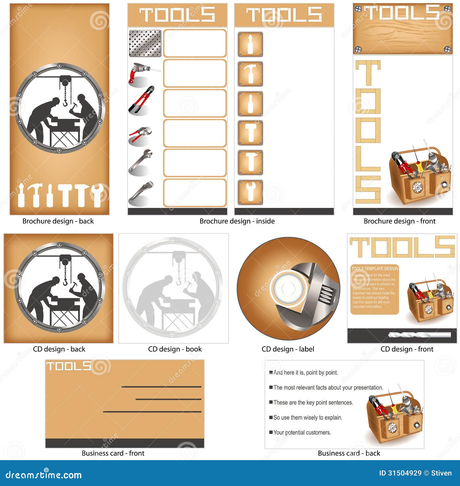 Tools template design stock vector. Illustration of background - 31504929