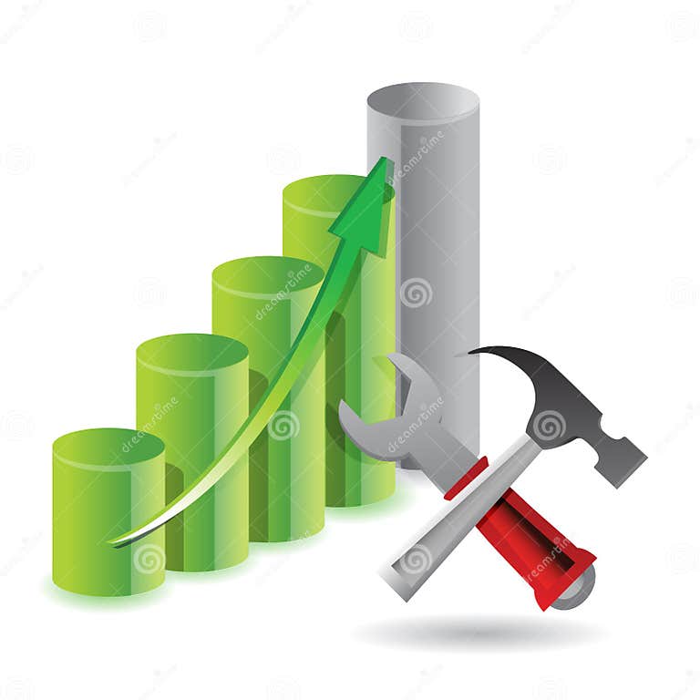 Tools to success stock illustration. Illustration of hand - 28552711
