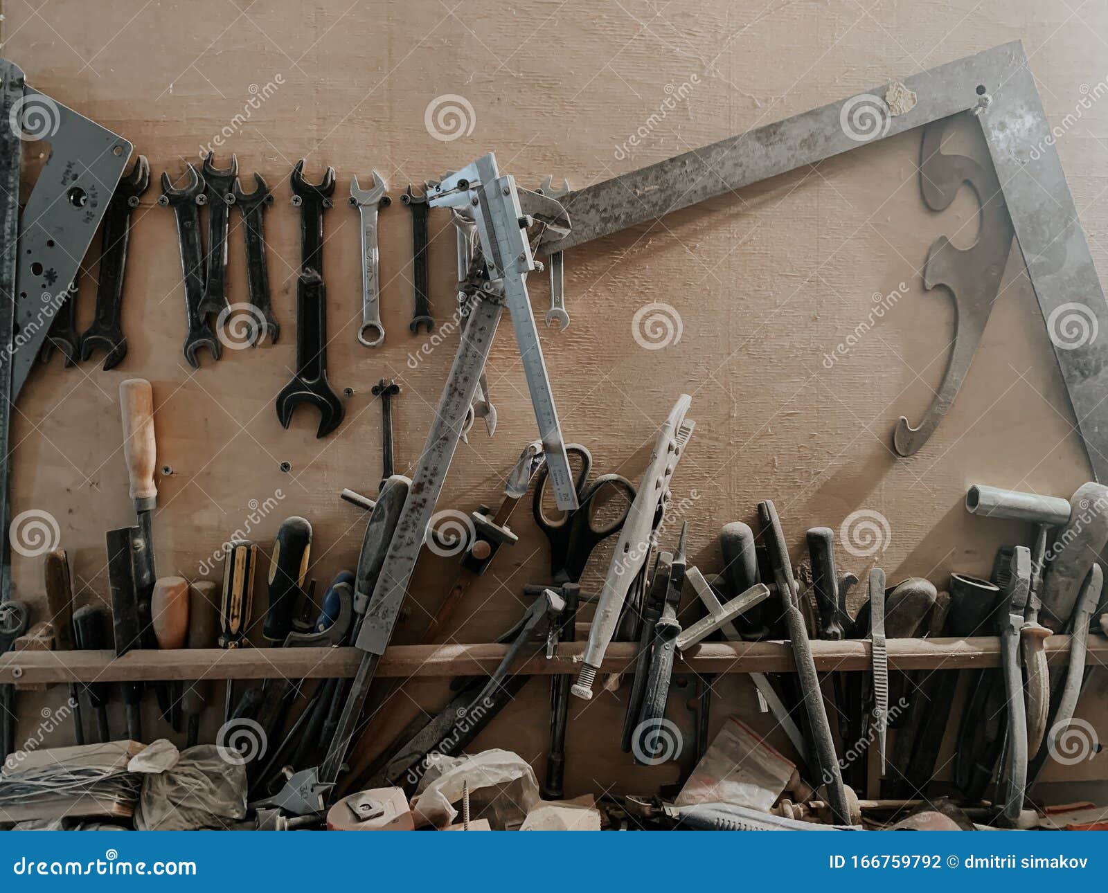 Tools To Work As a Master Carpenter Mechanic Stock Photo - Image of ...
