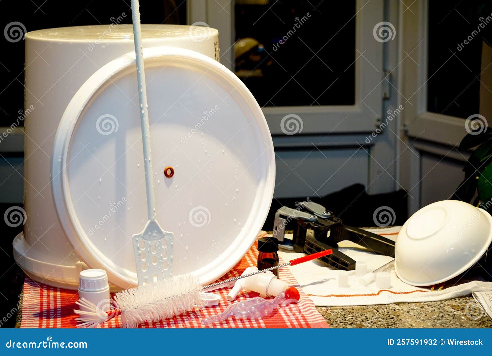 Tools Used for Beer Brewing in the Kitchen at Home Stock Photo - Image ...