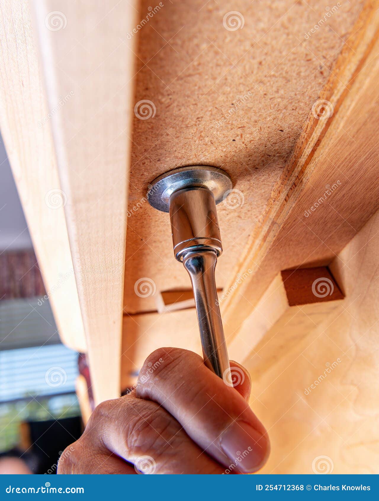 Tools Used To Turn a Bolt Under a Pool Table Stock Photo - Image of ...