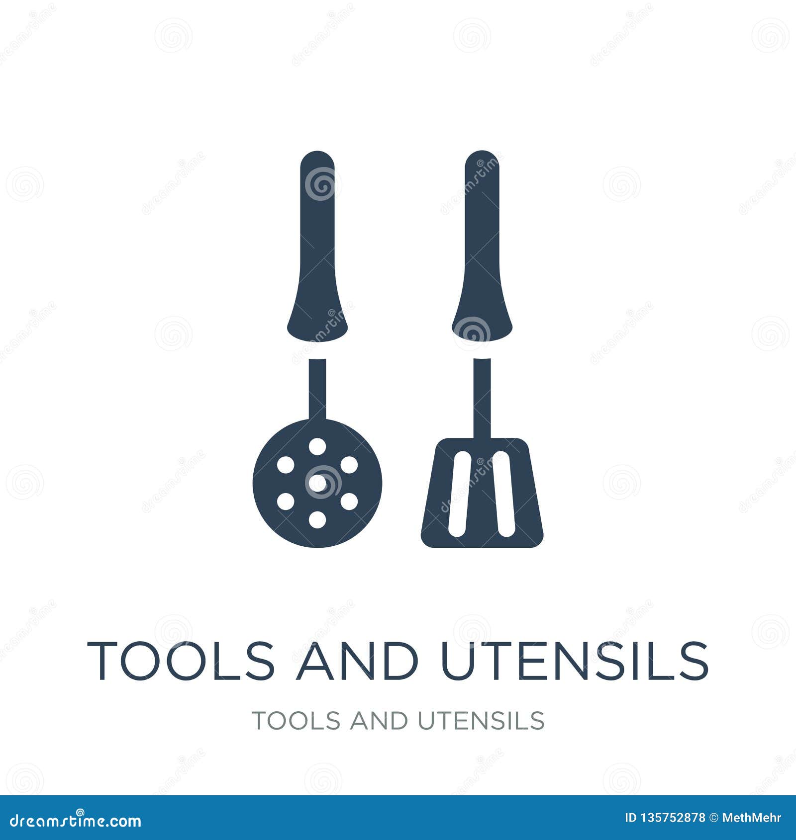 Tools and Utensils Icon in Trendy Design Style. Tools and Utensils Icon ...