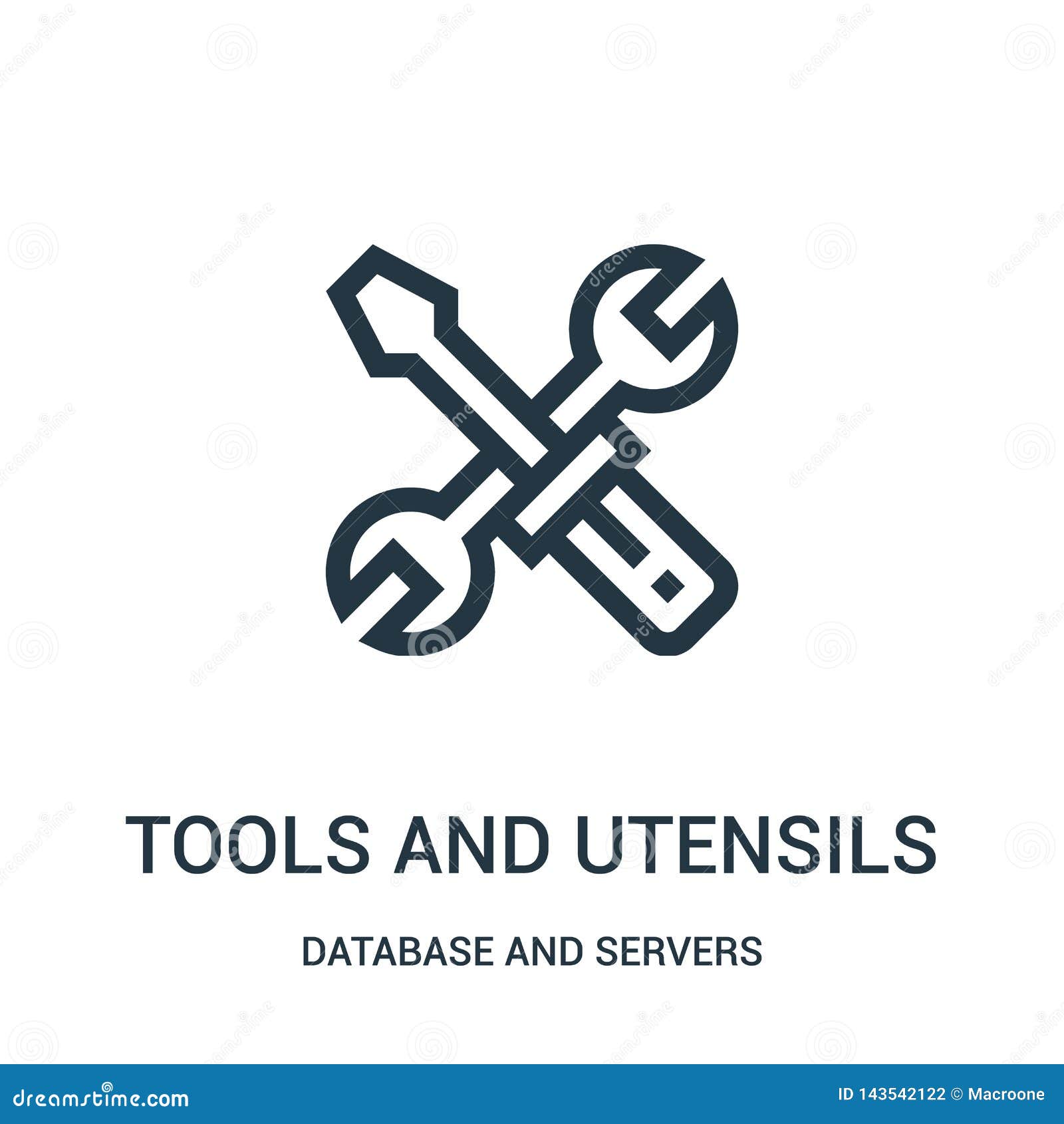 Tools and Utensils Icon Vector from Database and Servers Collection ...