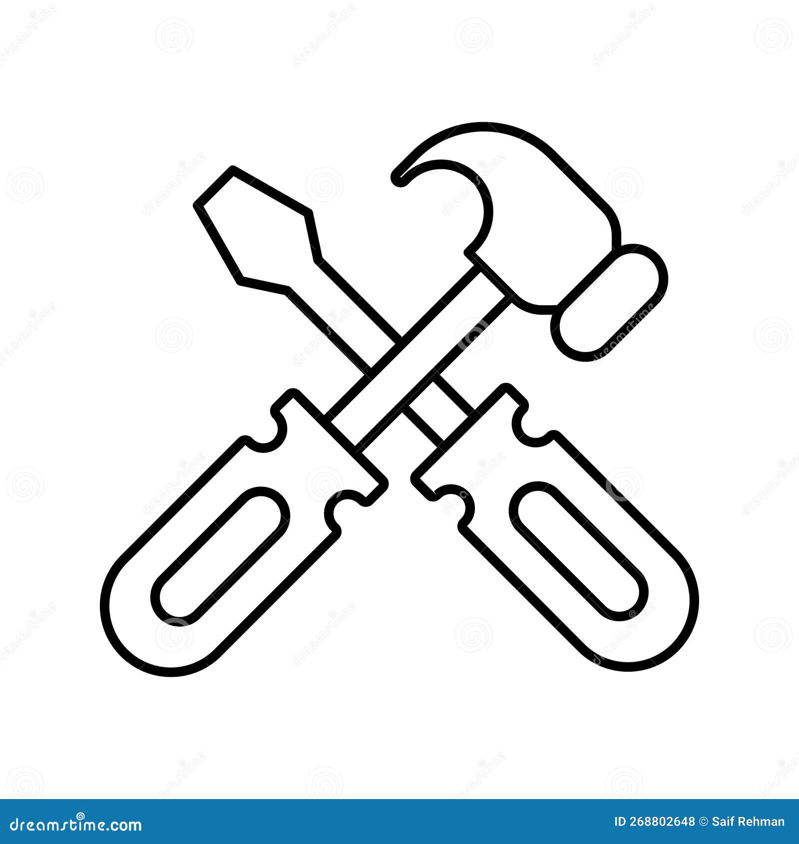 Tools Vector Outline Icon Style Illustration. EPS 10 File Stock Vector ...