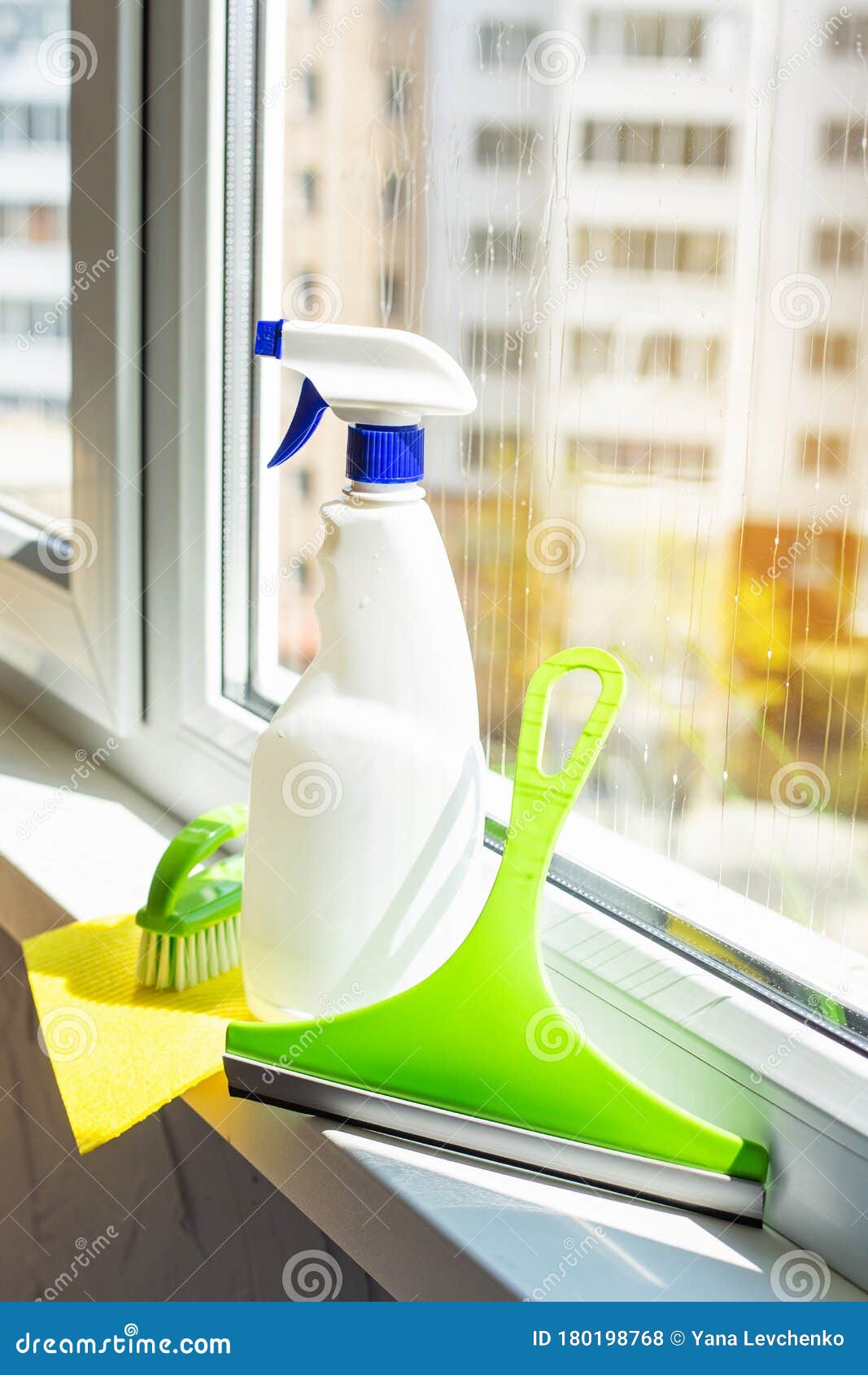 Tools for window cleaning stock photo. Image of cleaner - 180198768