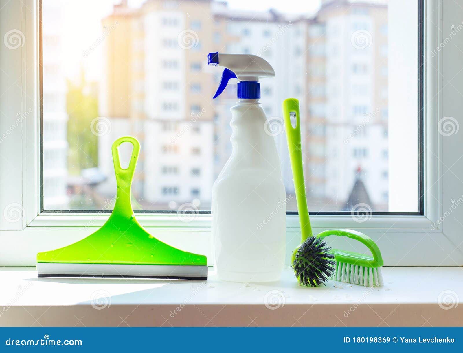 Tools for Window Cleaning. the Concept of Cleanliness Stock Image ...