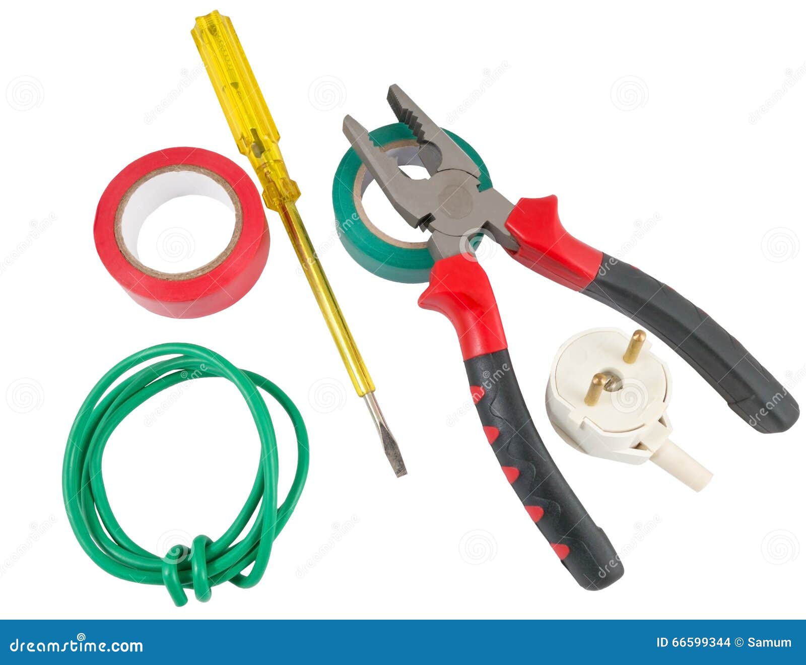 Tools for wiring stock photo. Image of manual, electricity - 66599344
