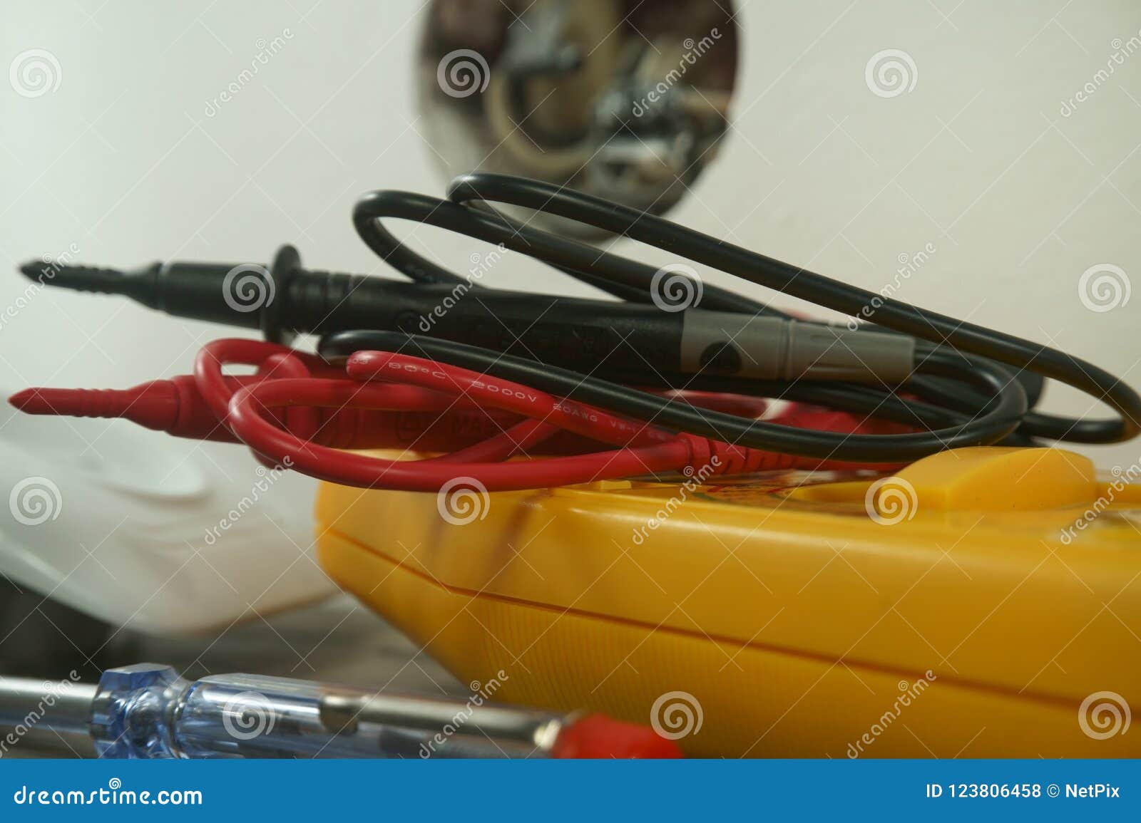 Tools for Wiring a Domestic Electrical Wall Socket Stock Photo - Image ...