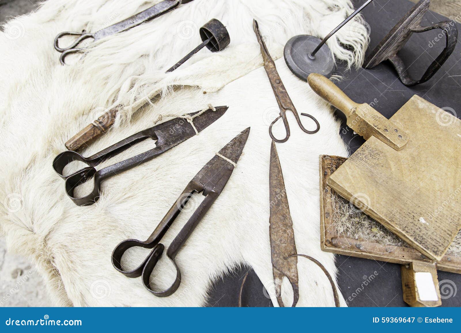 Tools for wool stock image. Image of distaff, hair, farm - 59369647