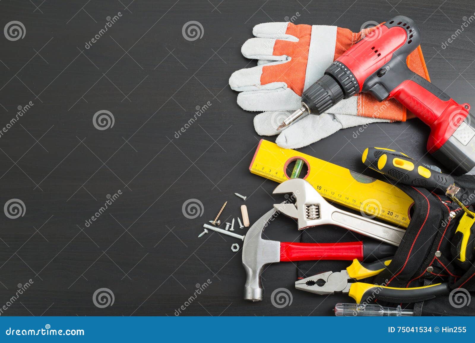 Tools work hardware stock photo. Image of wrench, table - 75041534