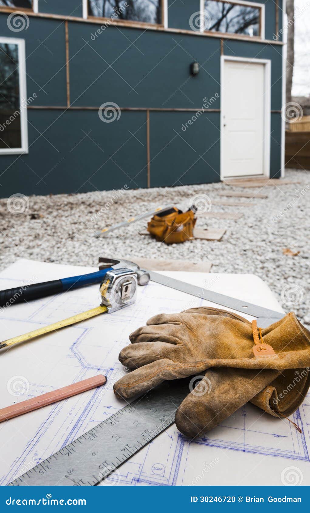 Work site stock photo. Image of construction, foreground - 30246720