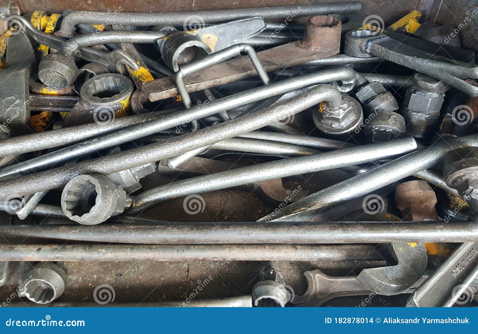 Tools for Working with Bolts of Various Diameters Stock Photo - Image ...