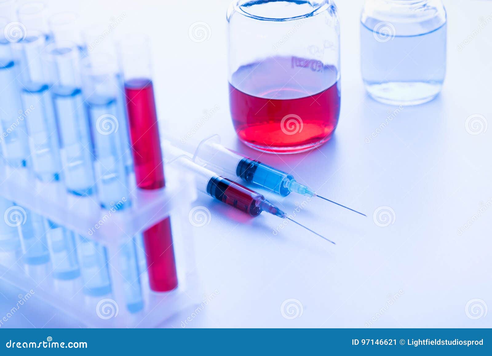 Tools at Workplace in Modern Biological Laboratory Stock Image - Image ...