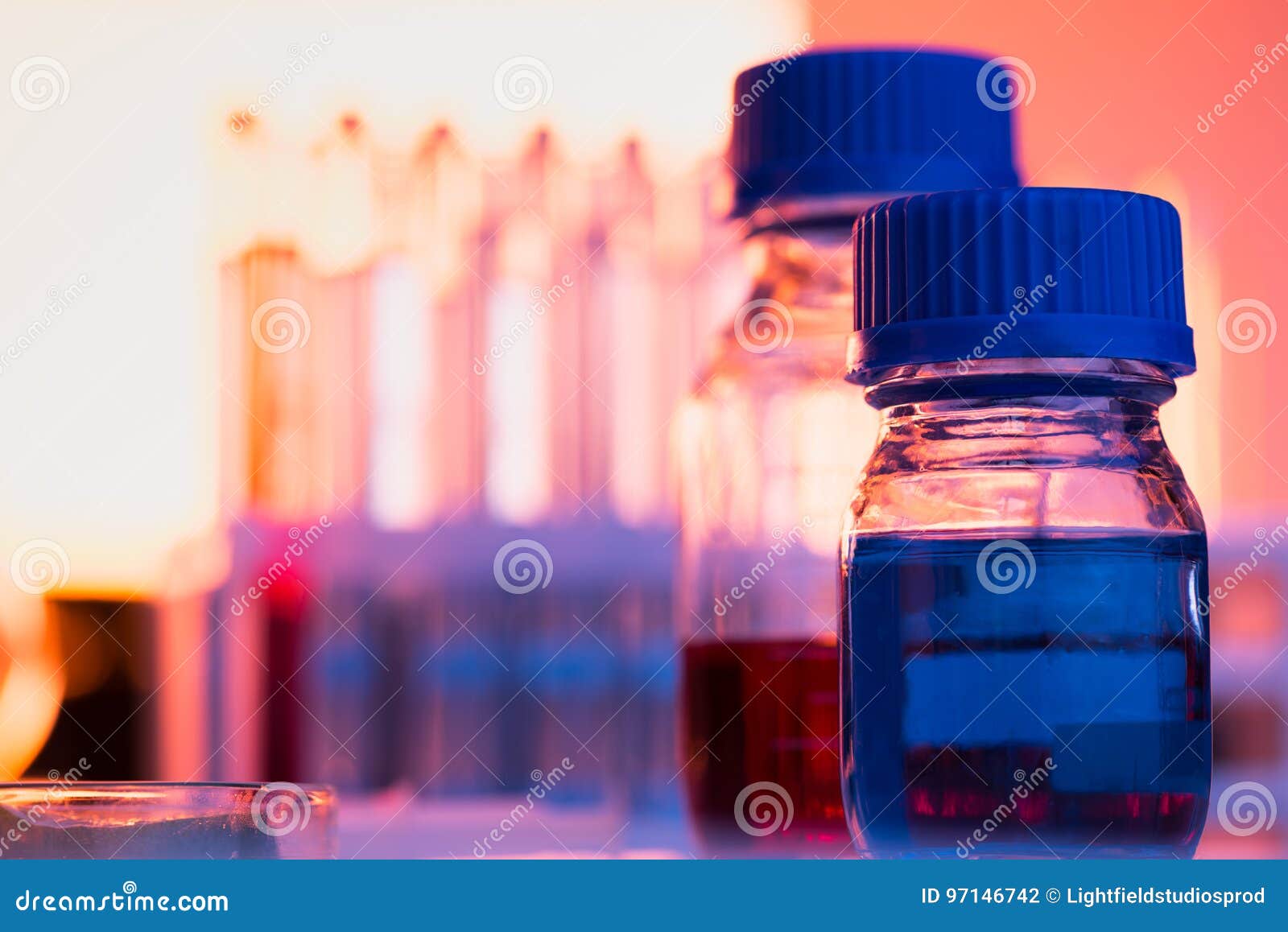 Tools at Workplace in Modern Biological Laboratory Stock Photo - Image ...