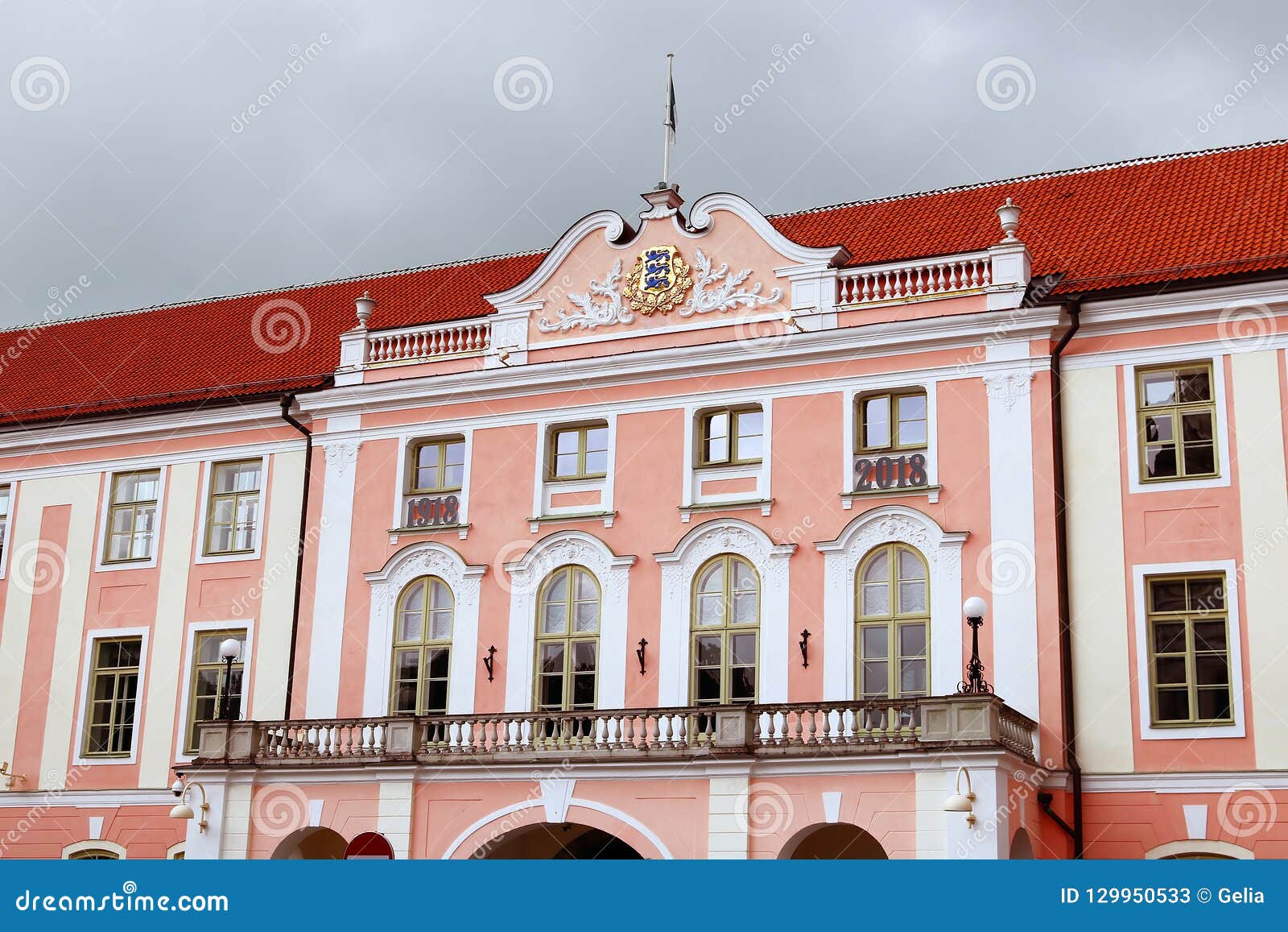 Toompea Castle in Tallinn, Estonia Stock Image - Image of houses, house ...