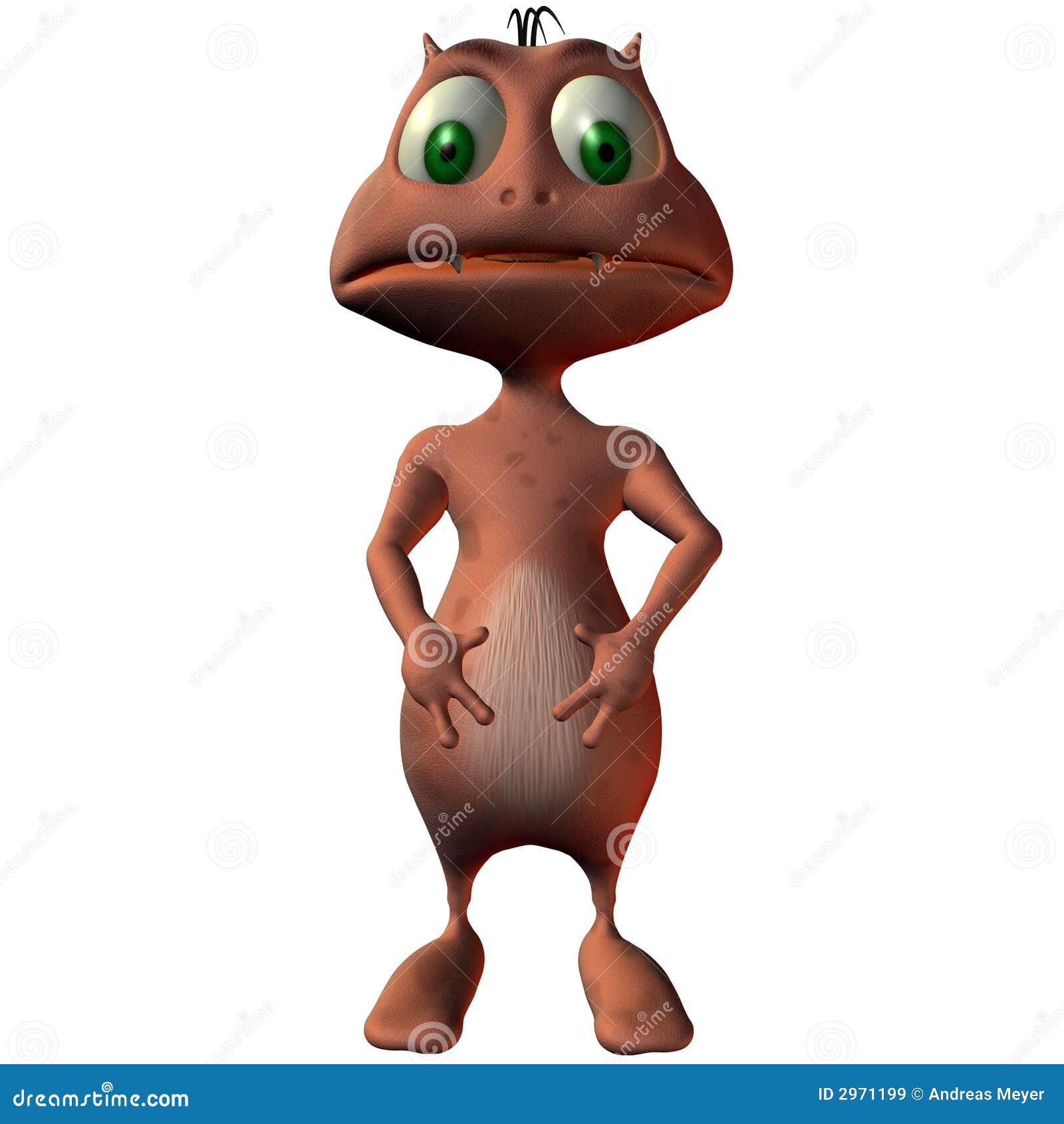 Toon Alien stock illustration. Illustration of character - 2971199