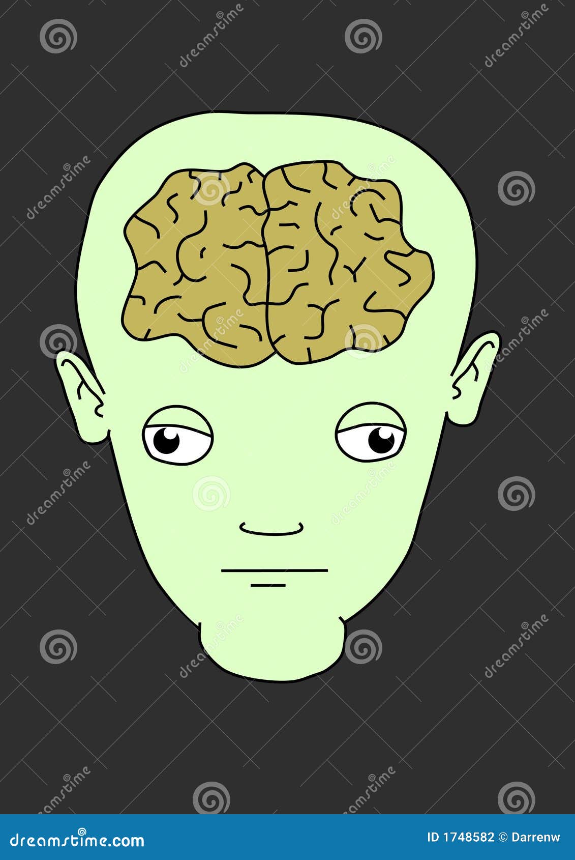 Toon Alien Brain Stock Photography | CartoonDealer.com #1748582