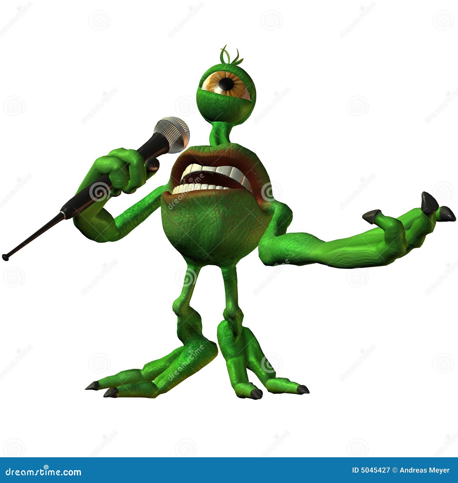 Toon Alien In Shock Royalty-Free Stock Image | CartoonDealer.com #1834642