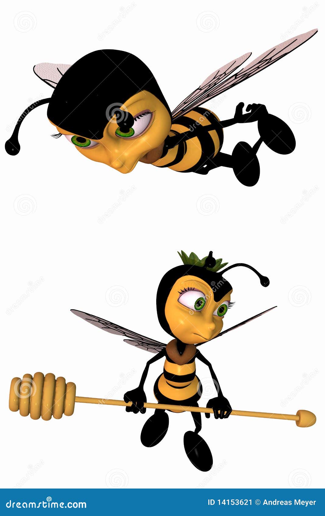 Toon Bee stock illustration. Illustration of comic, toon - 14153621