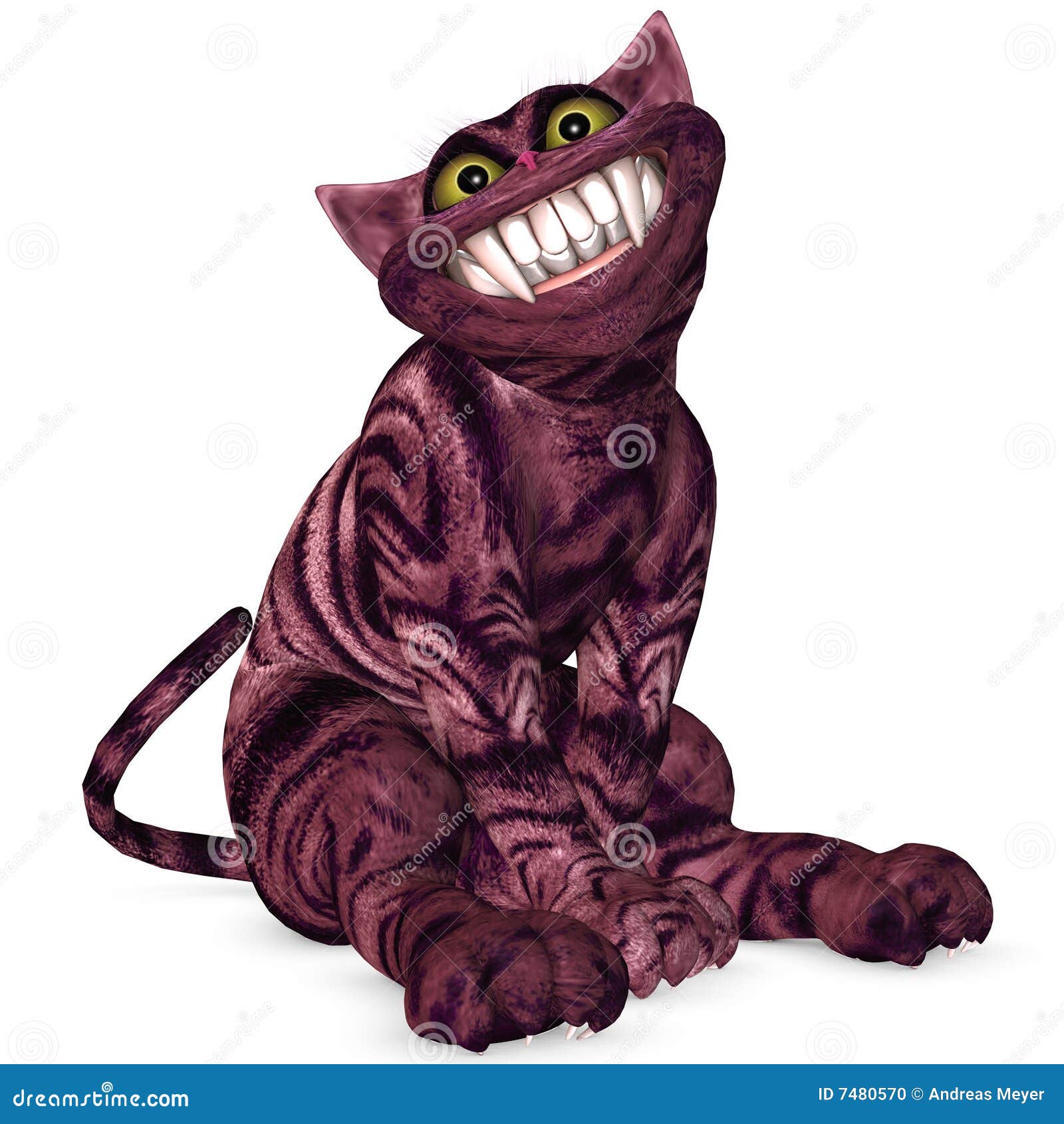 Toon Cat - 3D Figure stock illustration. Illustration of animal - 7480570
