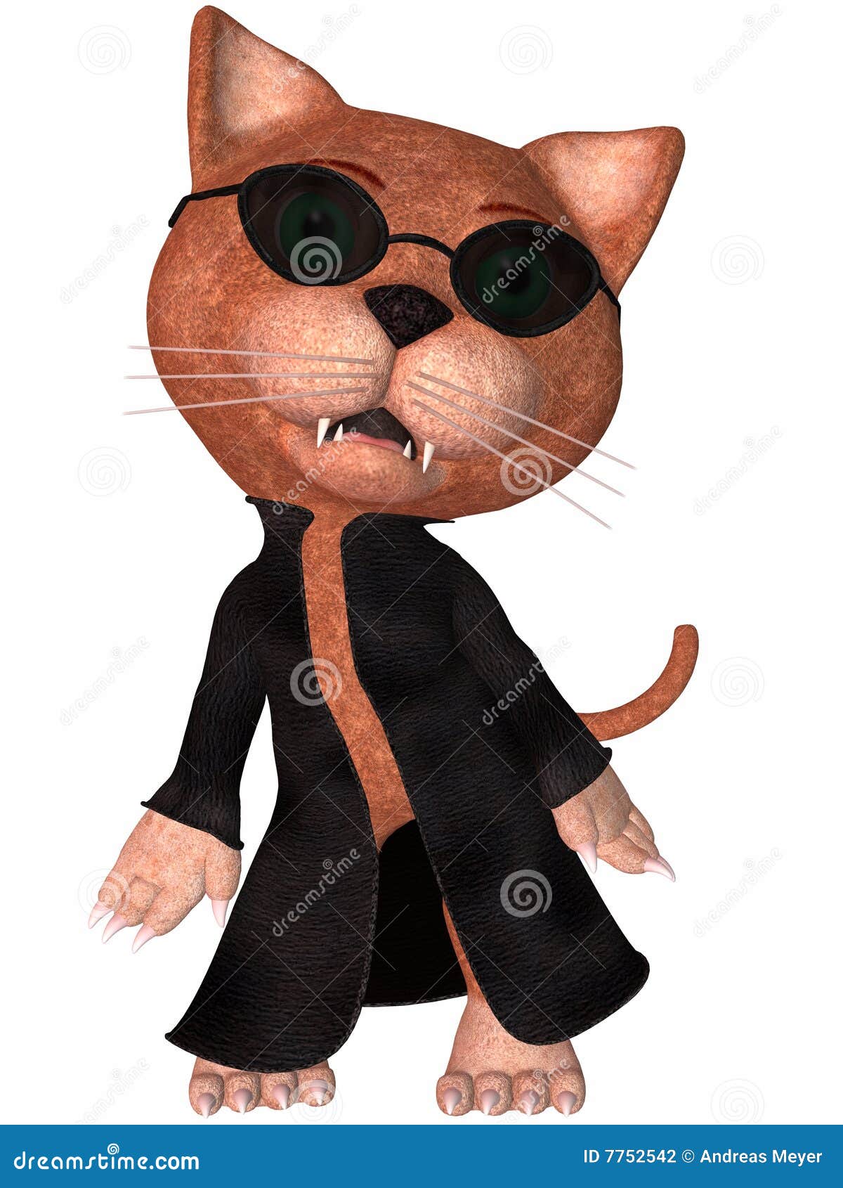 Toon Cat stock illustration. Illustration of model, beauty - 7752542