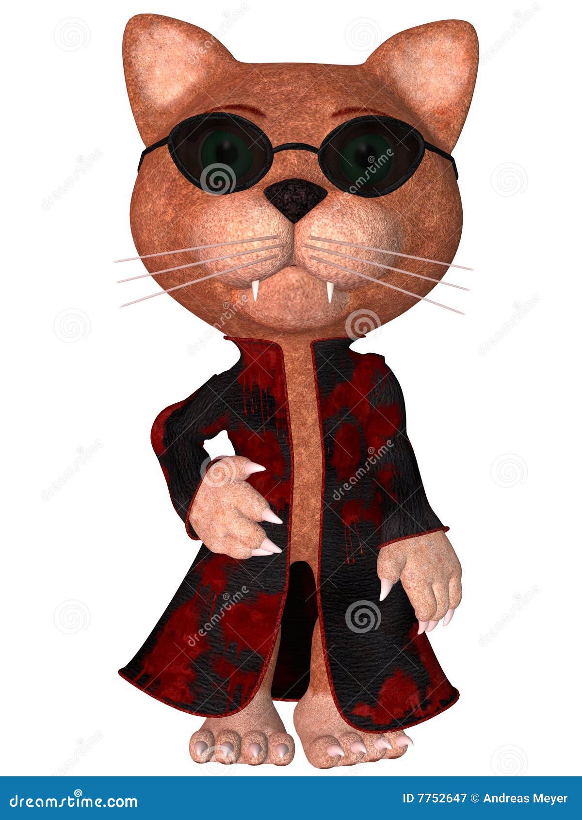 Toon Cat stock illustration. Illustration of pretty, digital - 7752647