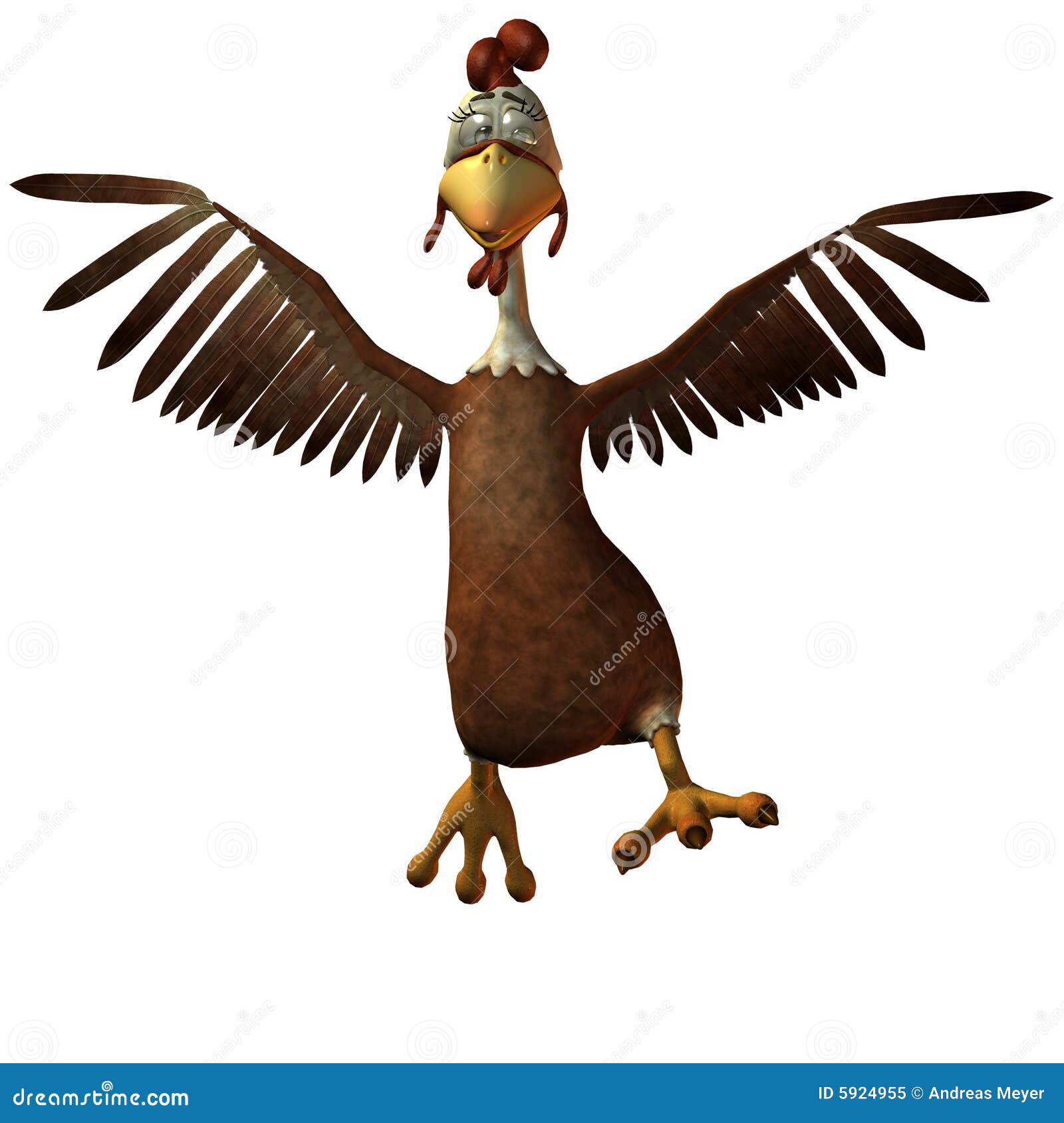Toon Chicken stock illustration. Illustration of render - 5924955
