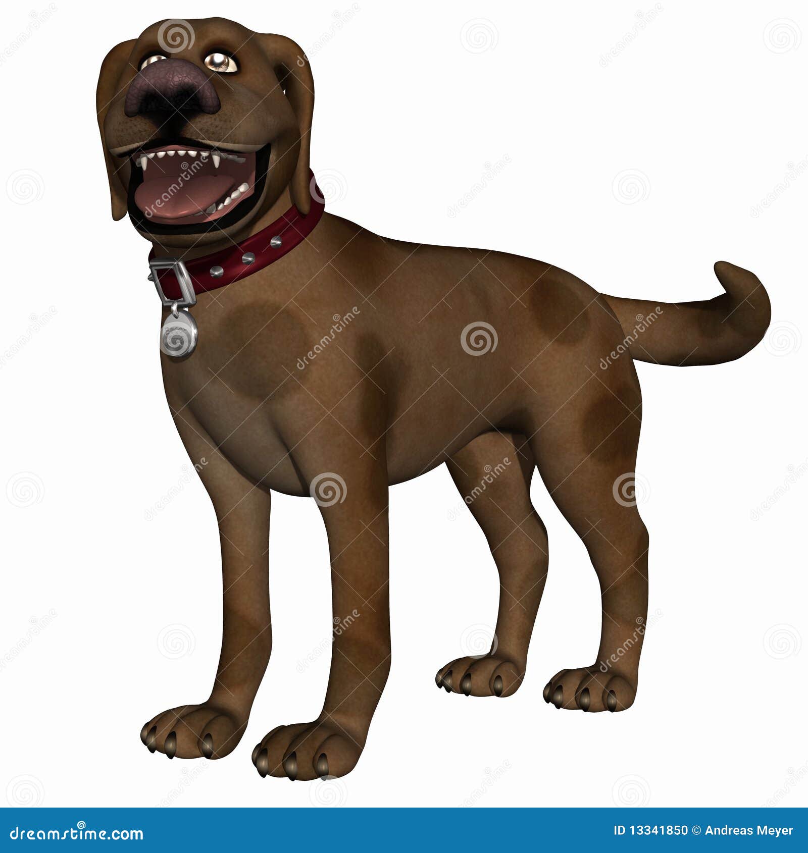 Toon Dog stock illustration. Illustration of comic, friend - 13341850