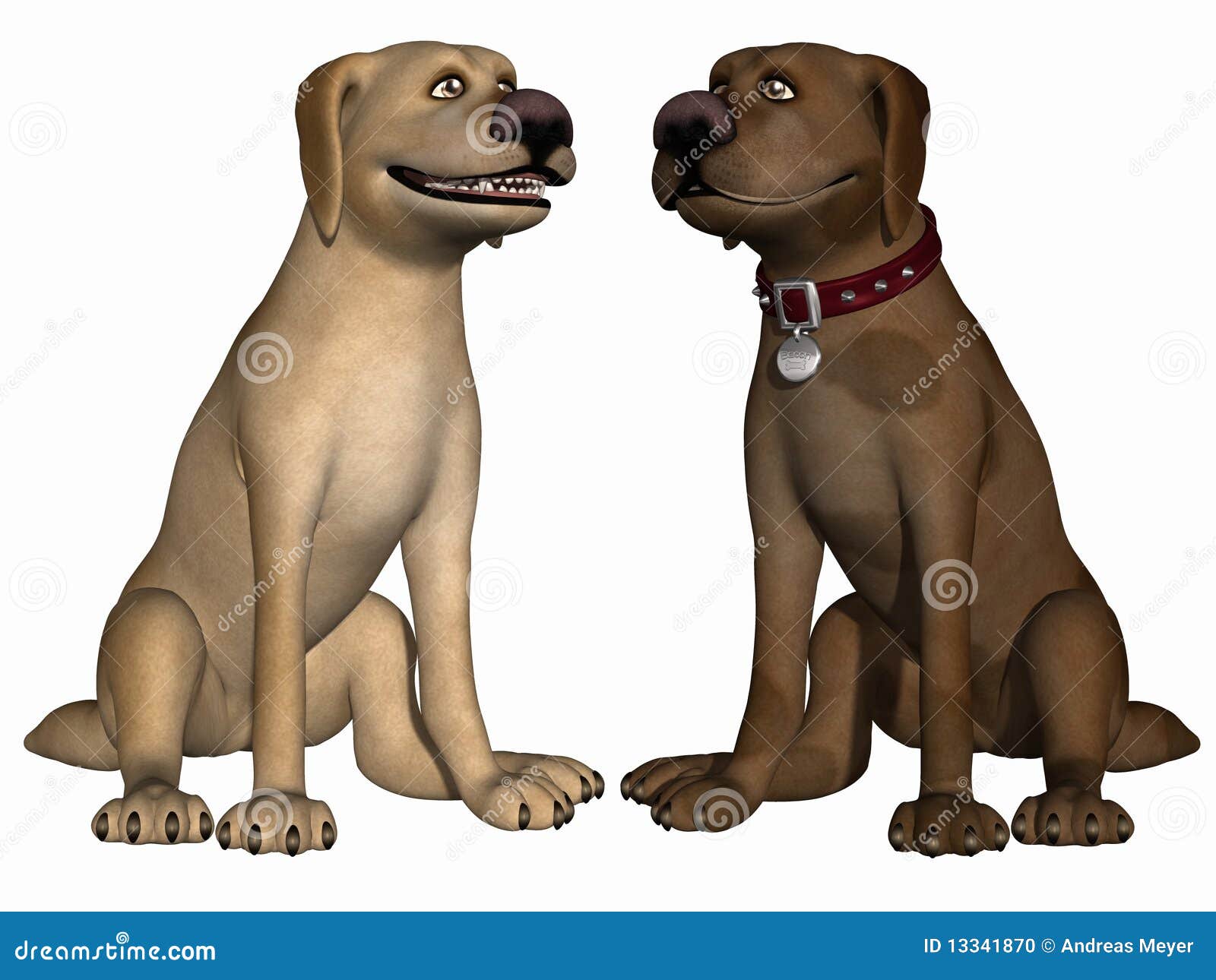 Toon Dog stock illustration. Illustration of render, comic - 13341870