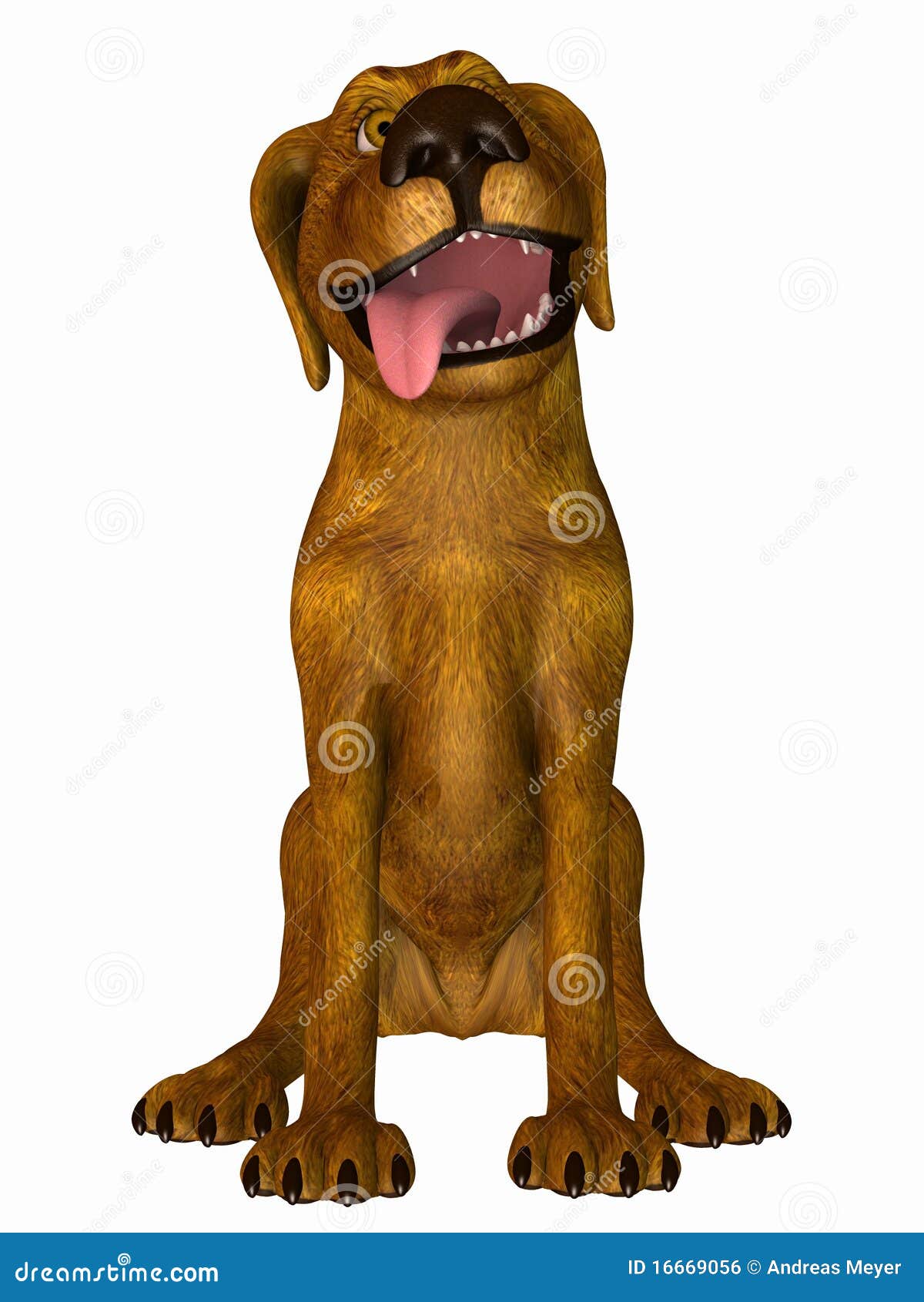 Toon Dog stock illustration. Illustration of model, friend - 16669056
