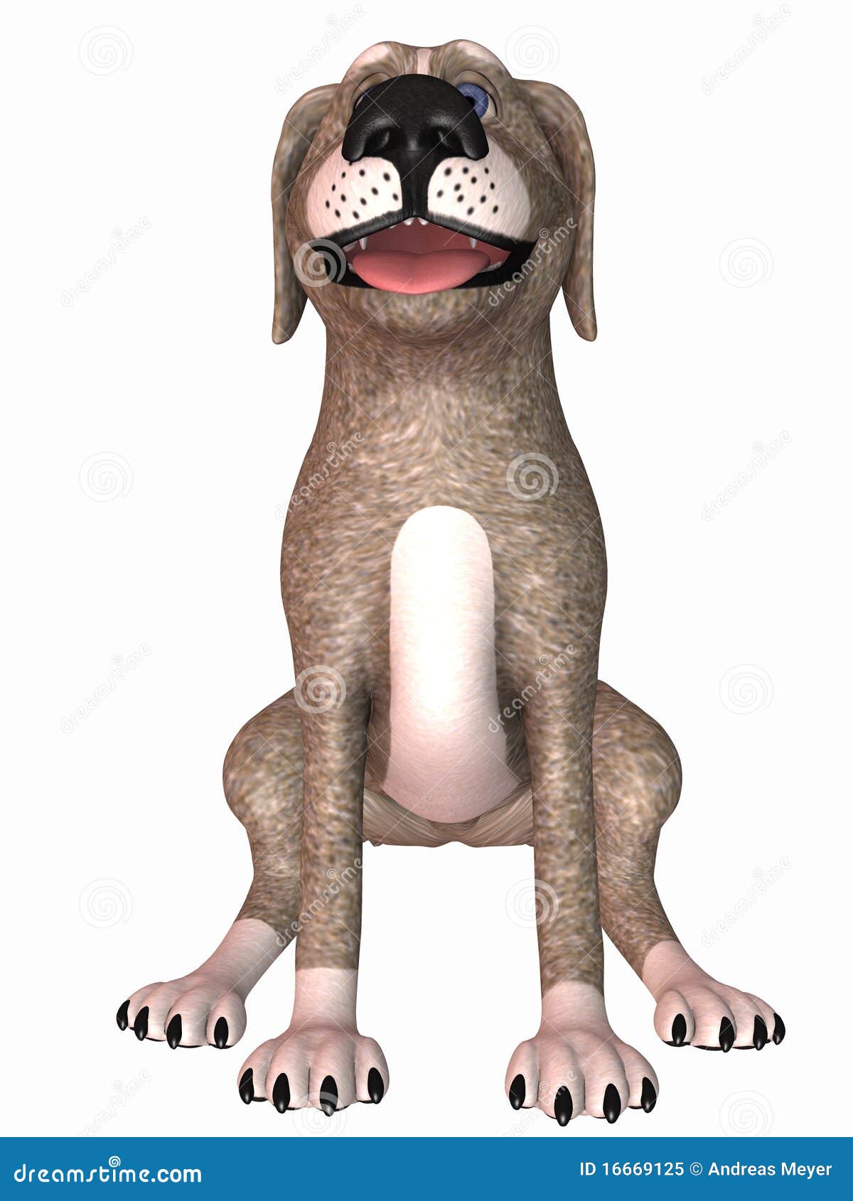 Toon Dog stock illustration. Illustration of toonimal - 16669125