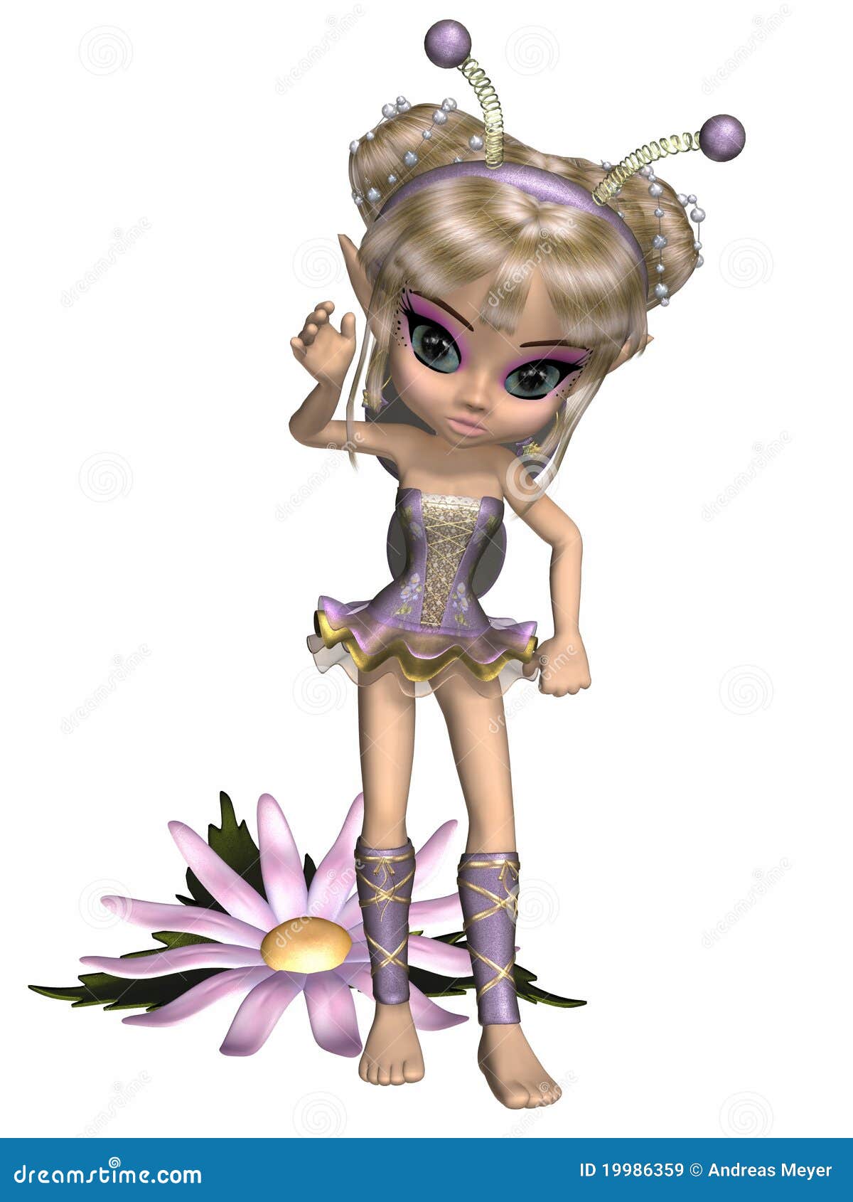 Toon Fanasy Nymph stock illustration. Illustration of drawing - 19986359