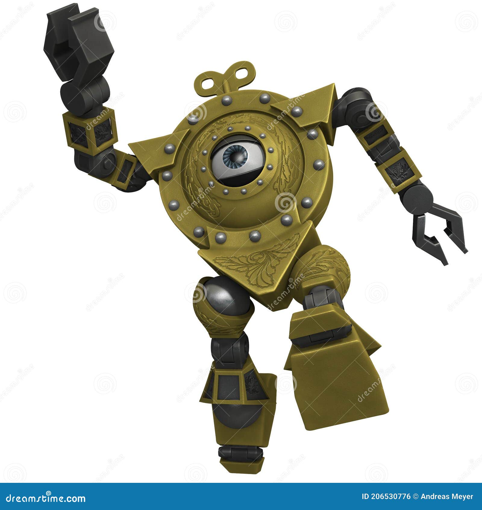 Fantasy Robot Cartoon Illustration | CartoonDealer.com #46646904