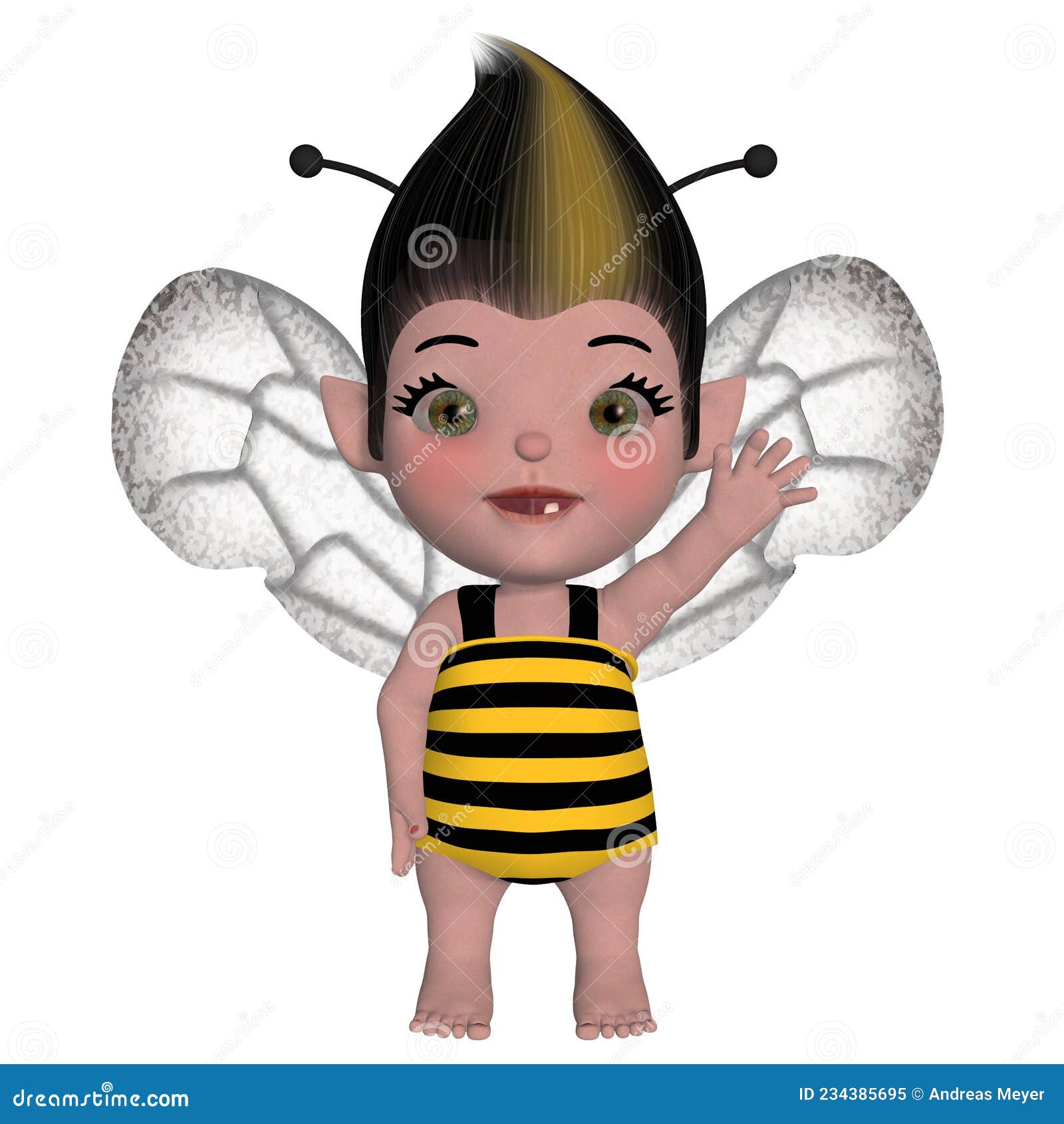 Toon figure-bee stock illustration. Illustration of happy - 234385695