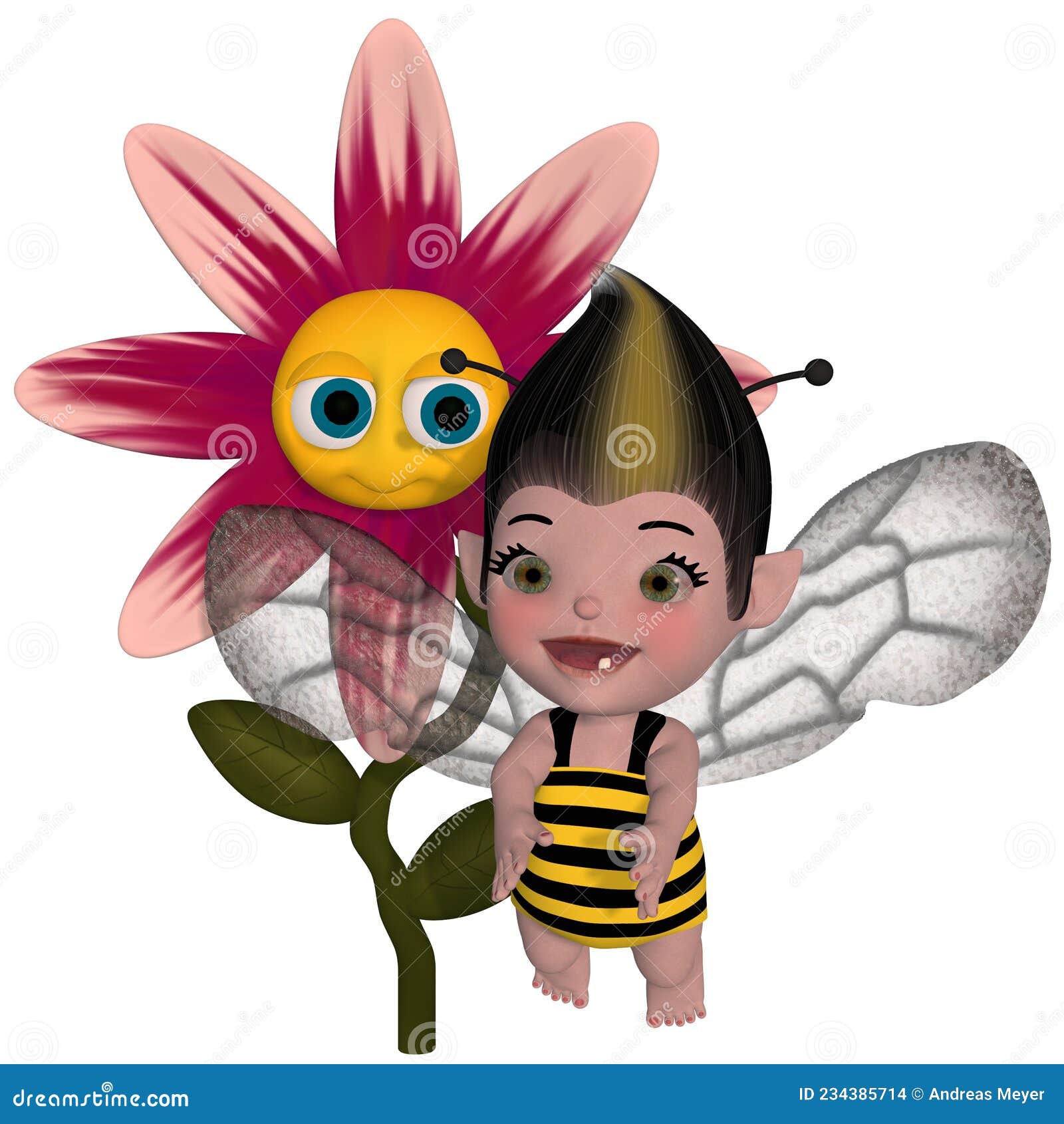 Toon figure-bee stock illustration. Illustration of pretty - 234385714