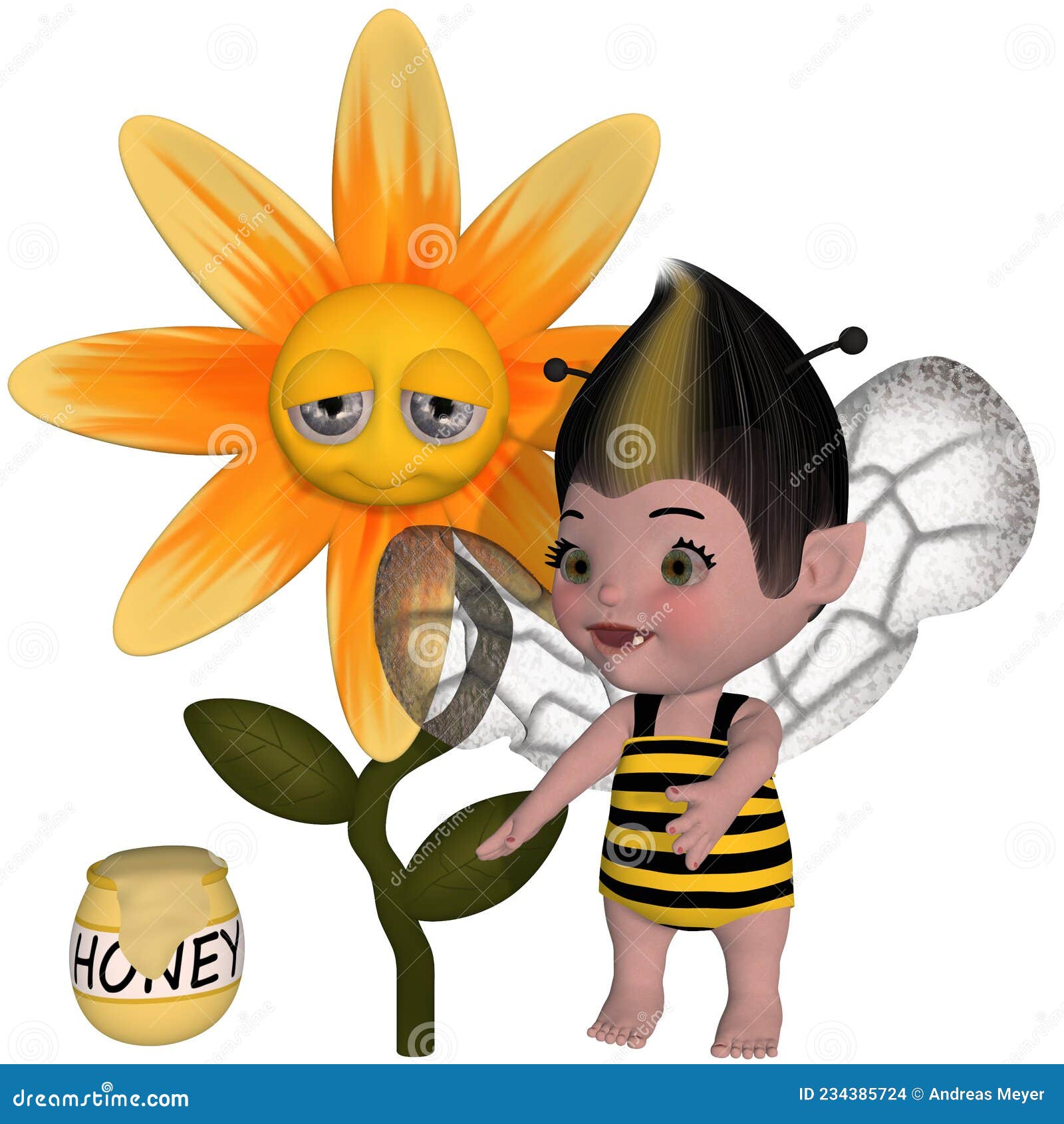 Toon figure-bee stock illustration. Illustration of toon - 234385724