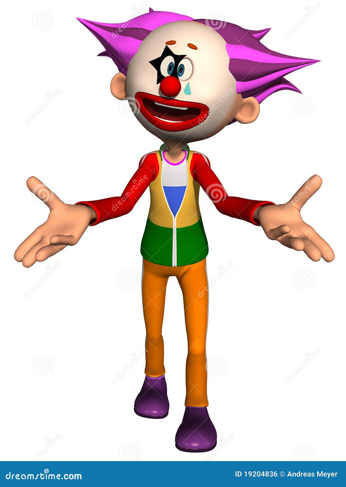 Toon Figure Clown stock illustration. Illustration of body - 19204836