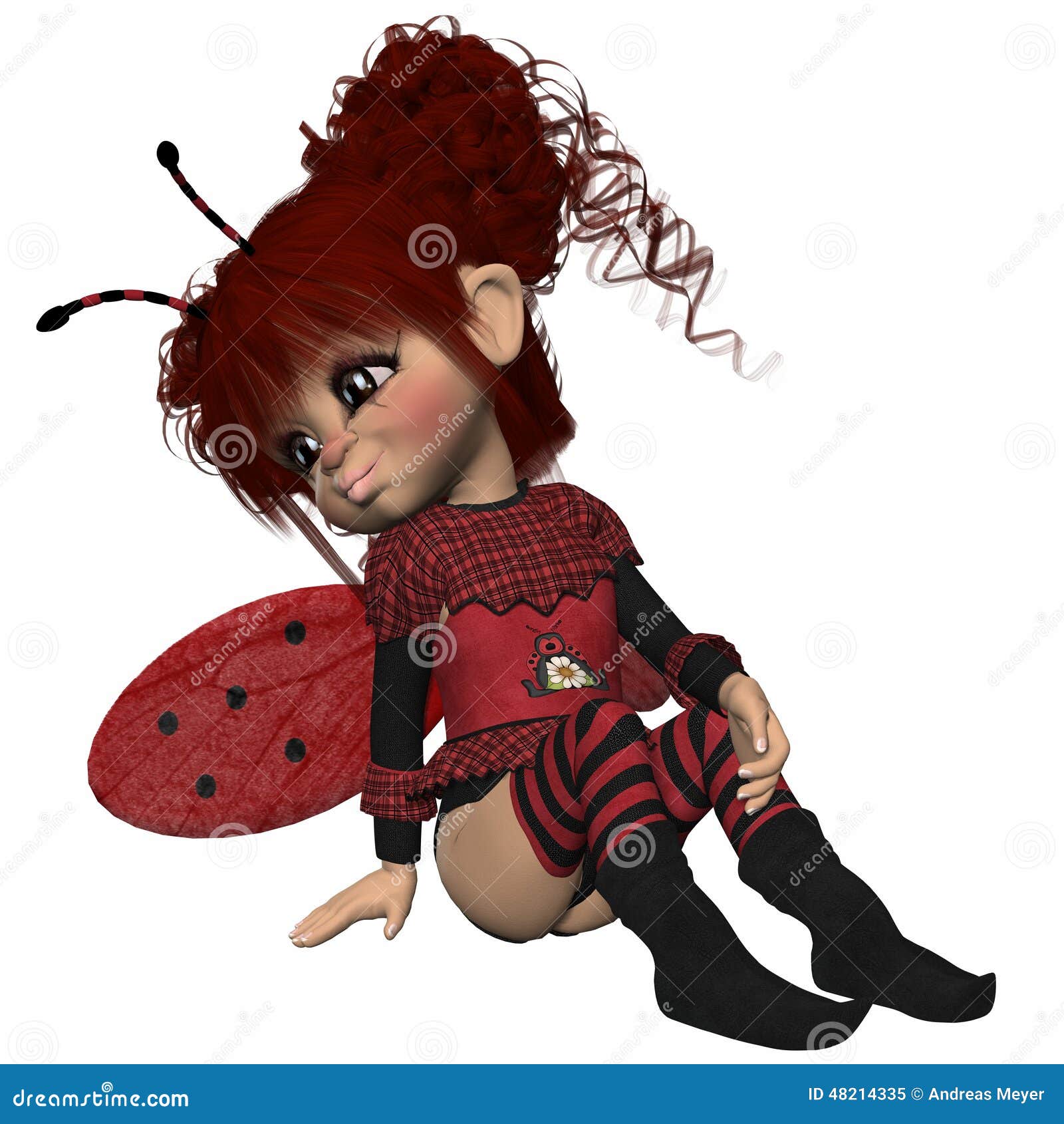 Toon Figure - Madame Bug illustration stock. Illustration du regard ...