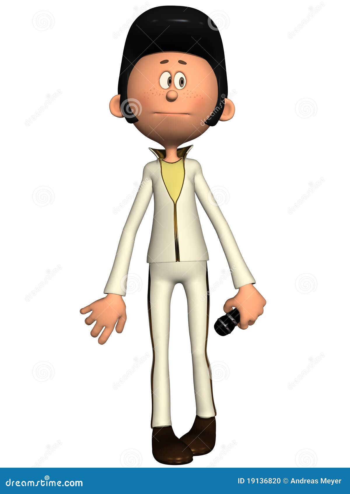 Toon Figure Rock N Roll-Star Stock Illustration - Illustration of rock ...